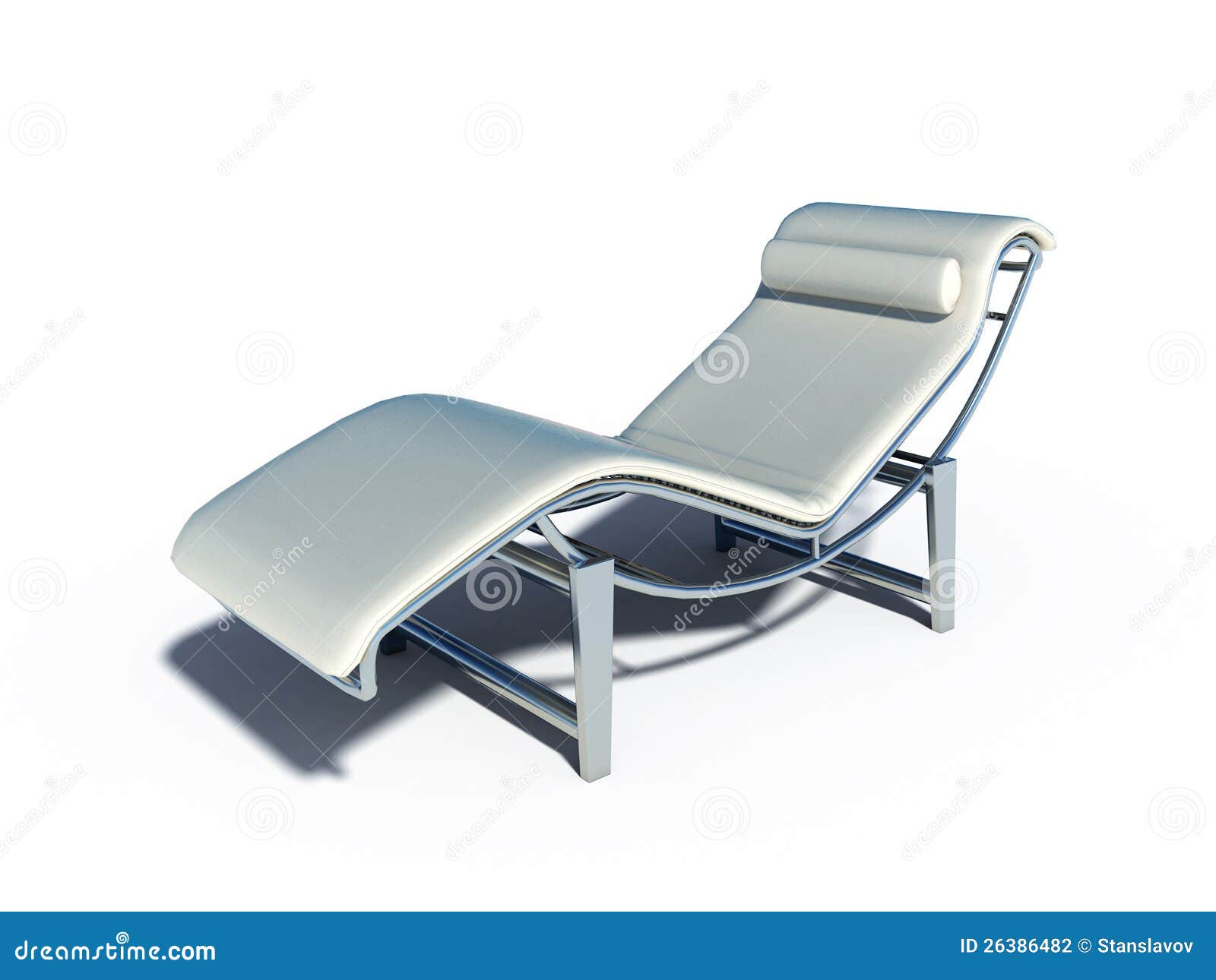 Relax chair white leather stock illustration. Illustration of relax ...