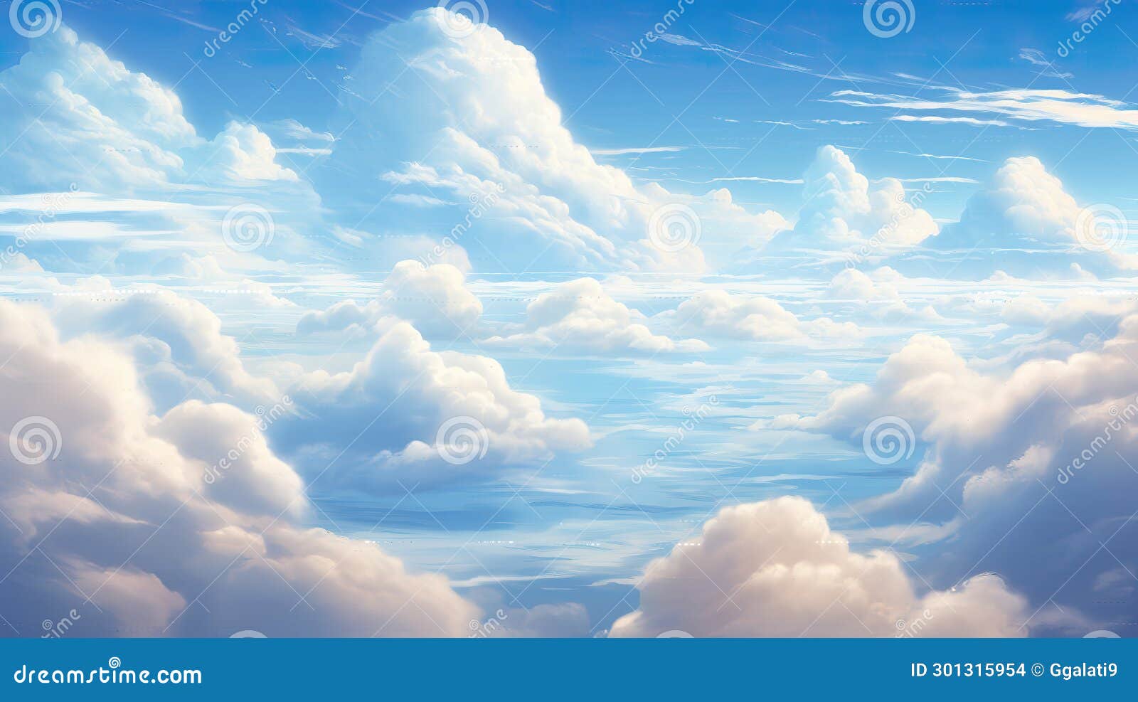 Relax Chilling Hopeful Wallpaper Artwork of Clouds in the Sky Stock ...