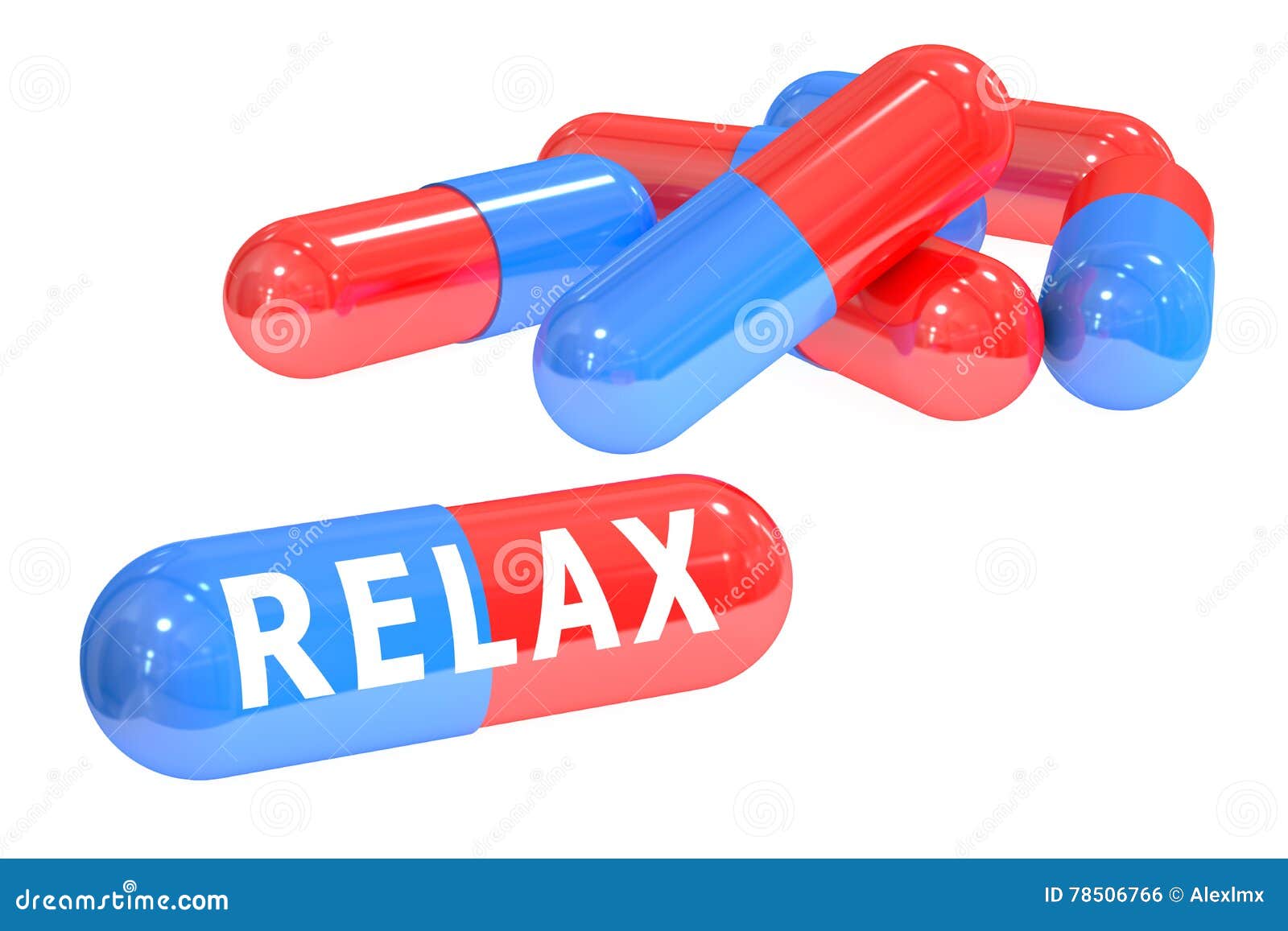 Relax concept with pills stock illustration. Illustration of concept ...