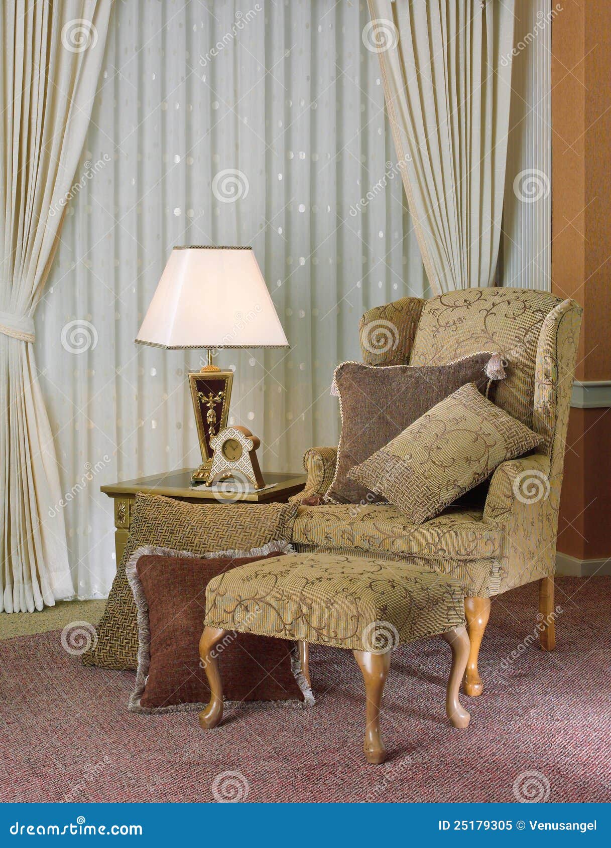 The relax corner at home stock image. Image of light - 25179305