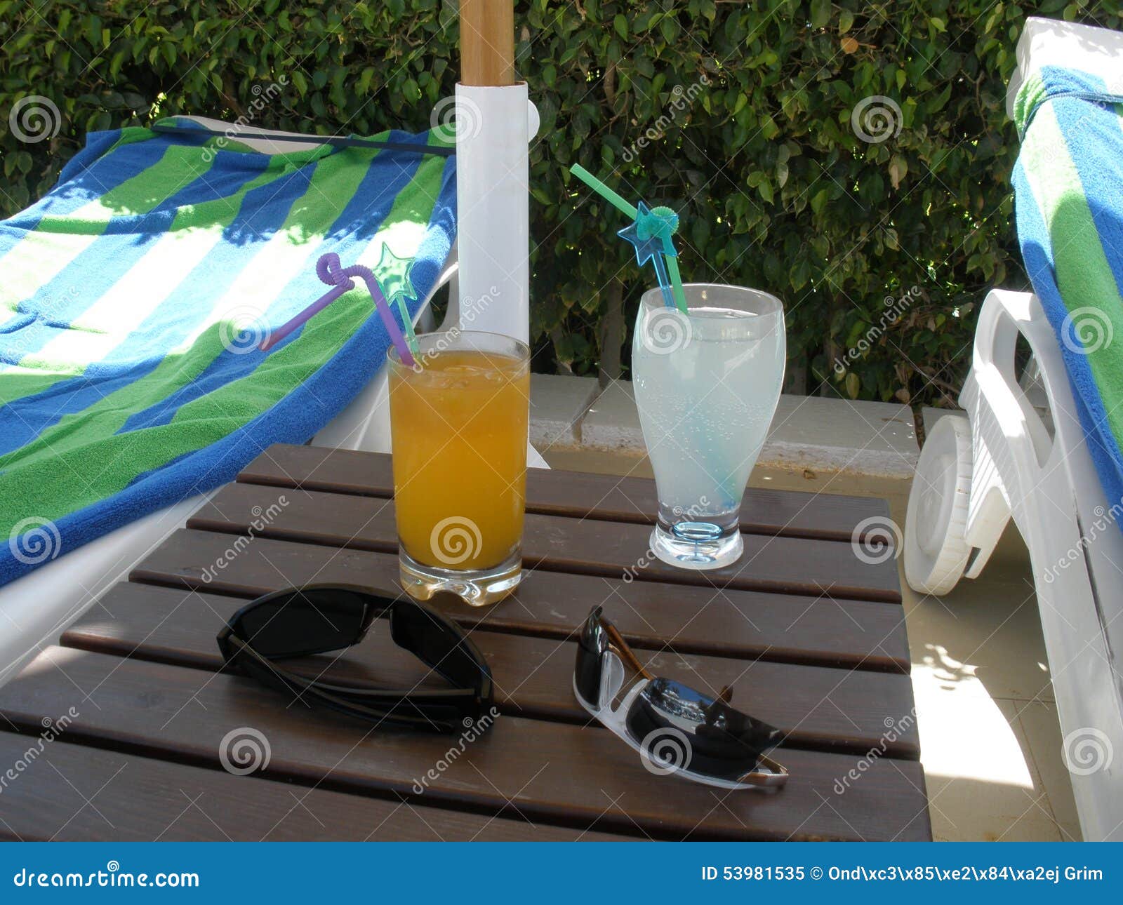 Relax with drinks stock image. Image of lounger, relax - 53981535