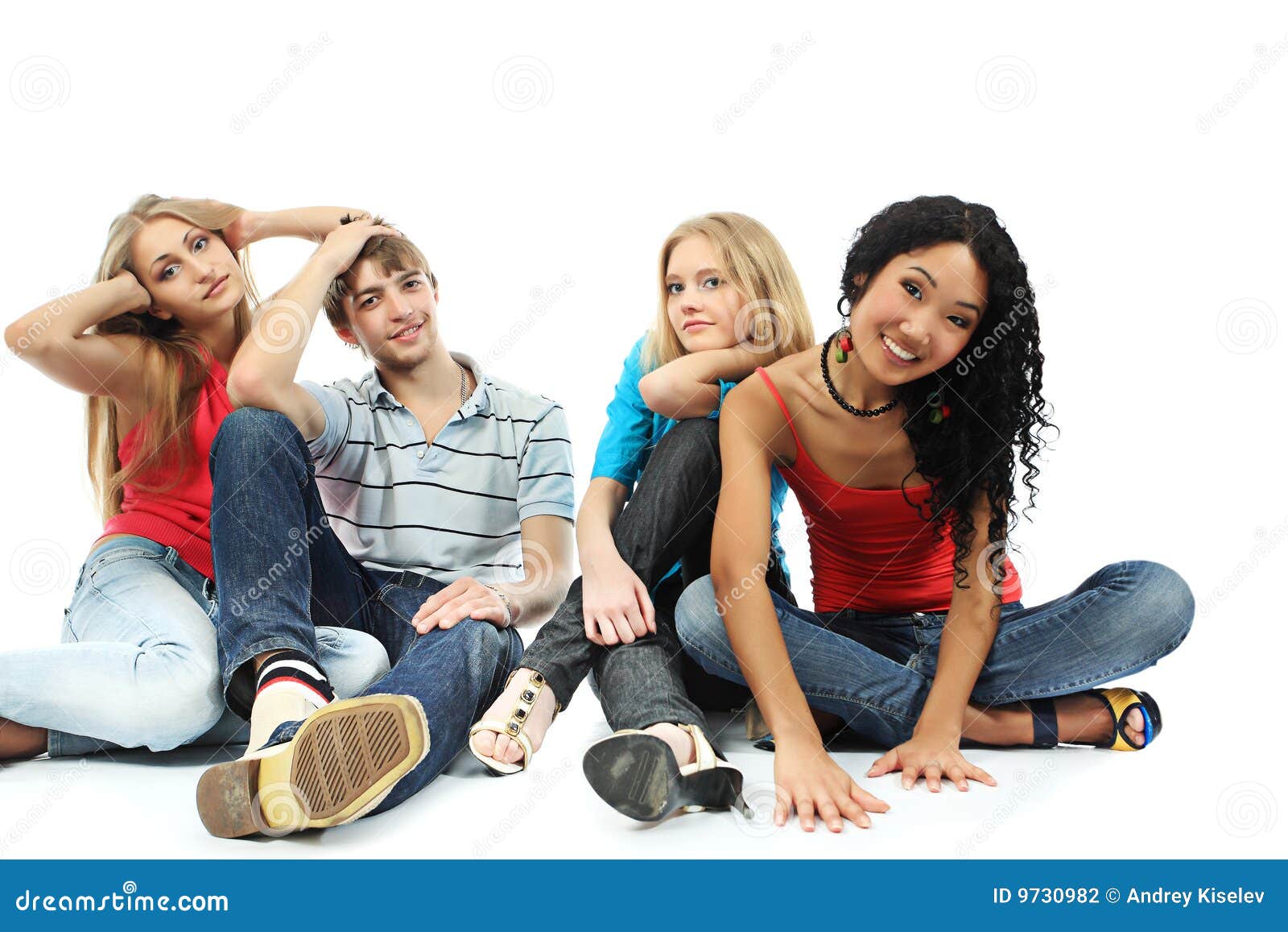 Relax with friends stock photo. Image of group, education - 9730982