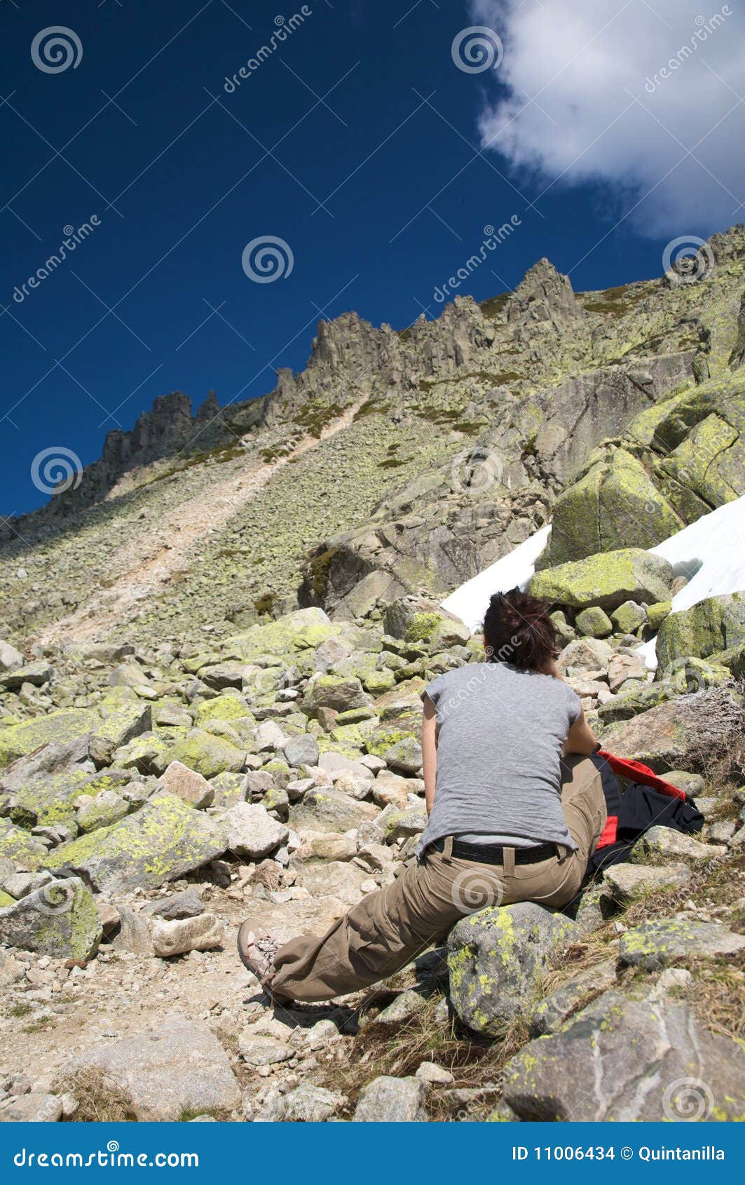 Relax in front of mountain stock photo. Image of lifestyle - 11006434
