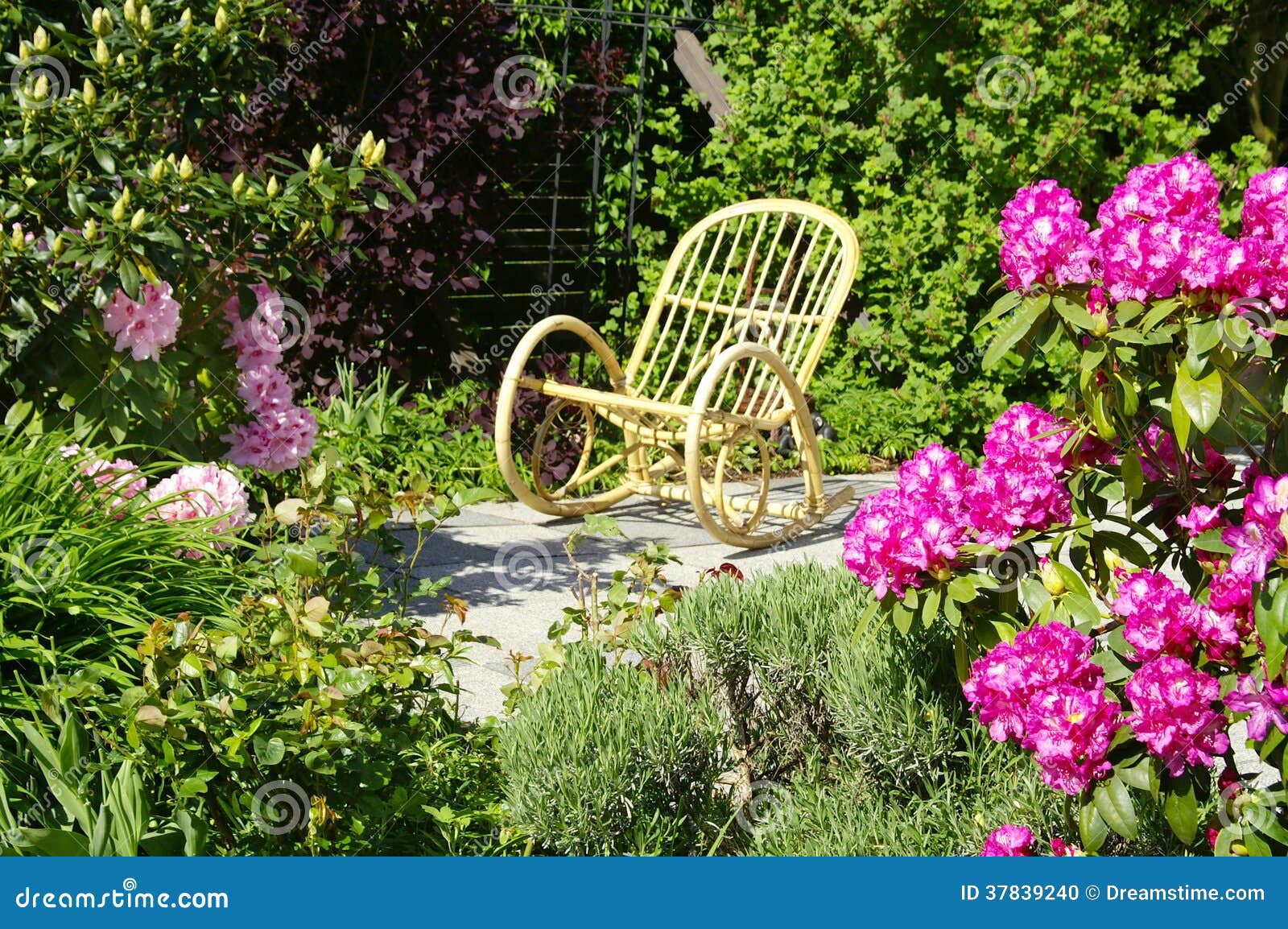 Relax in the garden stock photo. Image of flowerbed, eifel - 37839240