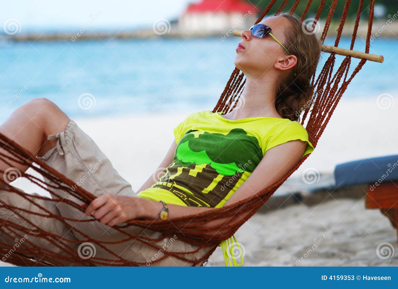 Relax in hammock stock image. Image of nature, relaxation - 4159353