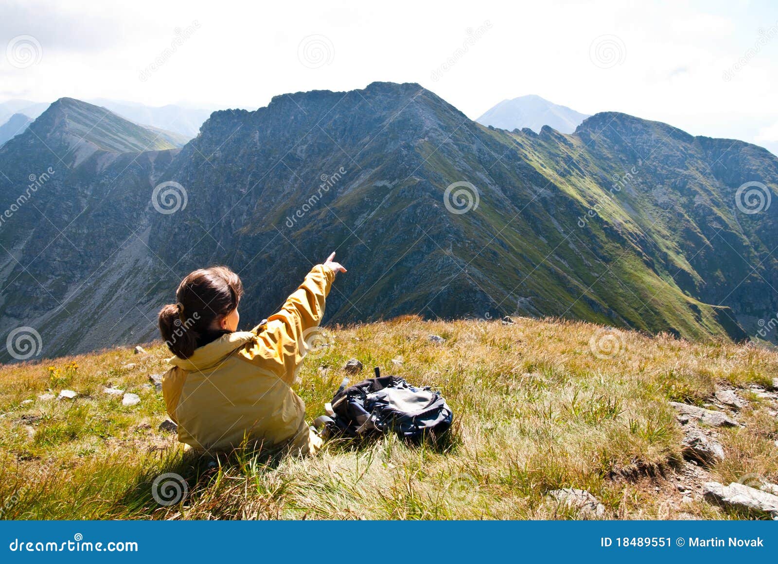 Relax on Hiking - View on Mountains Stock Image - Image of mountains ...