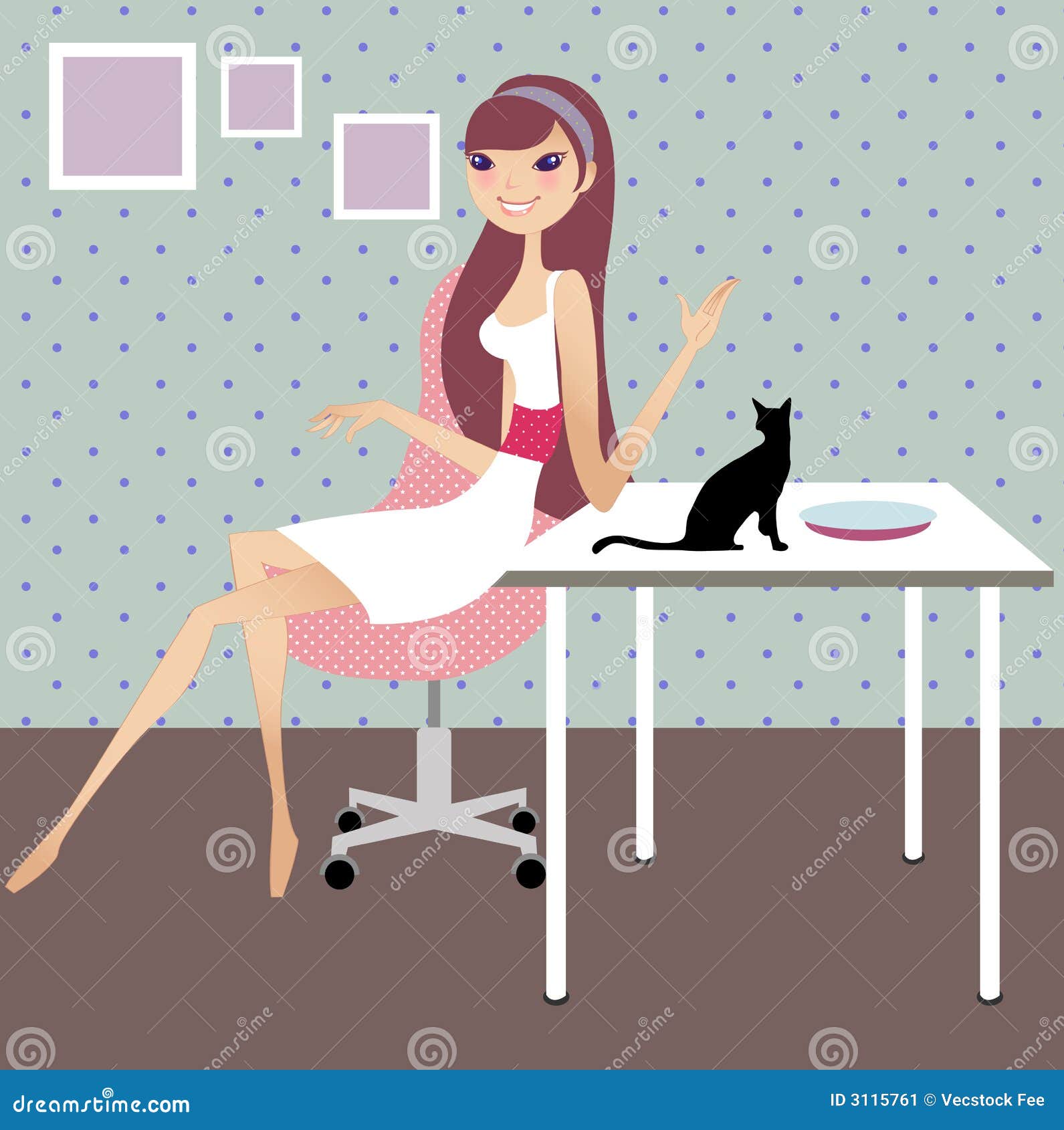 Relax at home stock vector. Illustration of cute, afternoon - 3115761
