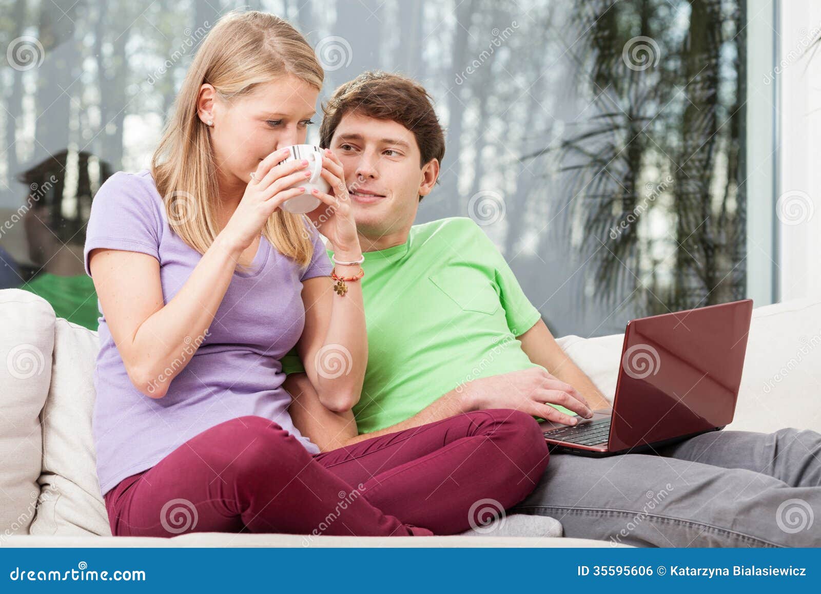 Relax in home stock photo. Image of couple, relaxing - 35595606