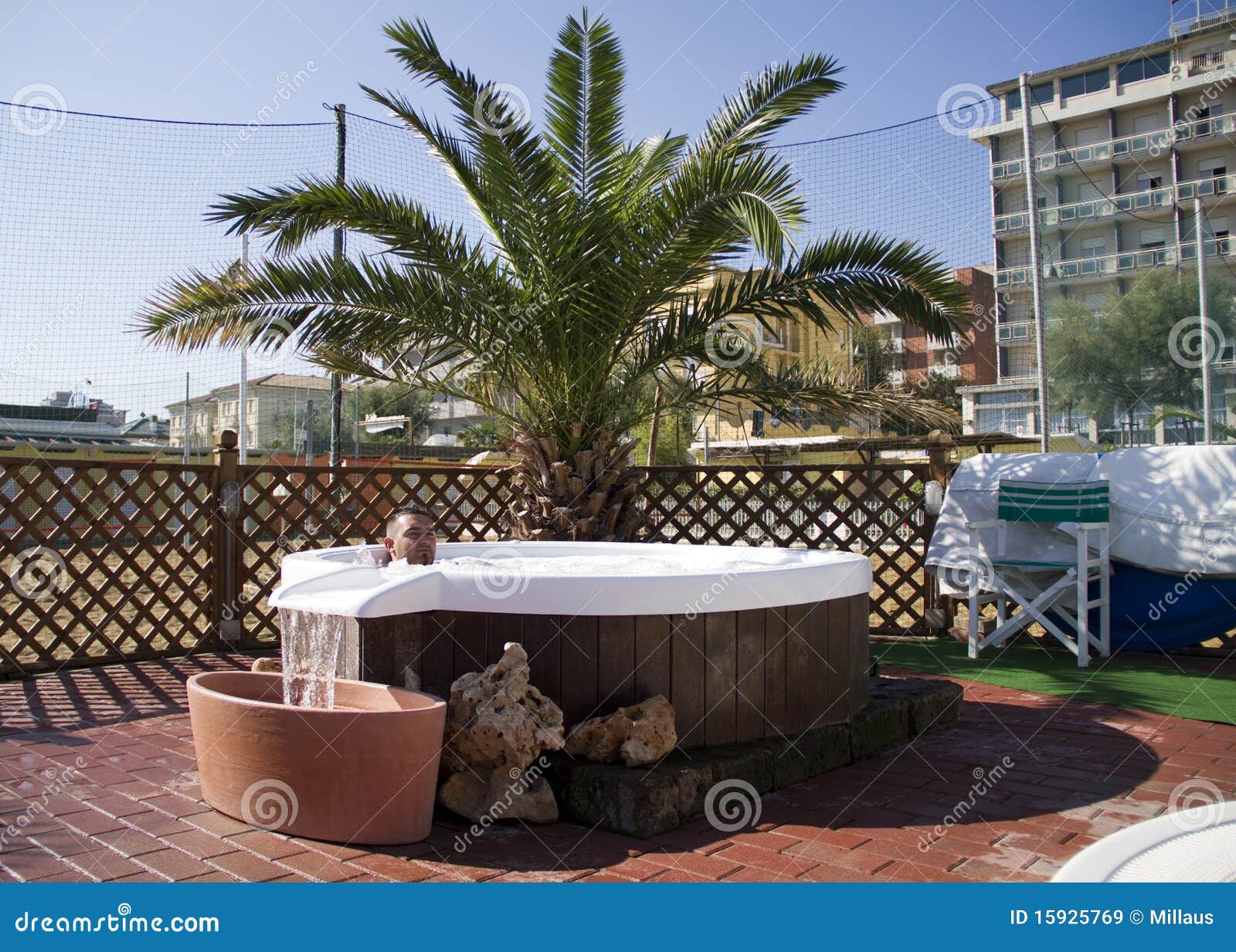 Relax in jacuzzi stock image. Image of luxury, water - 15925769