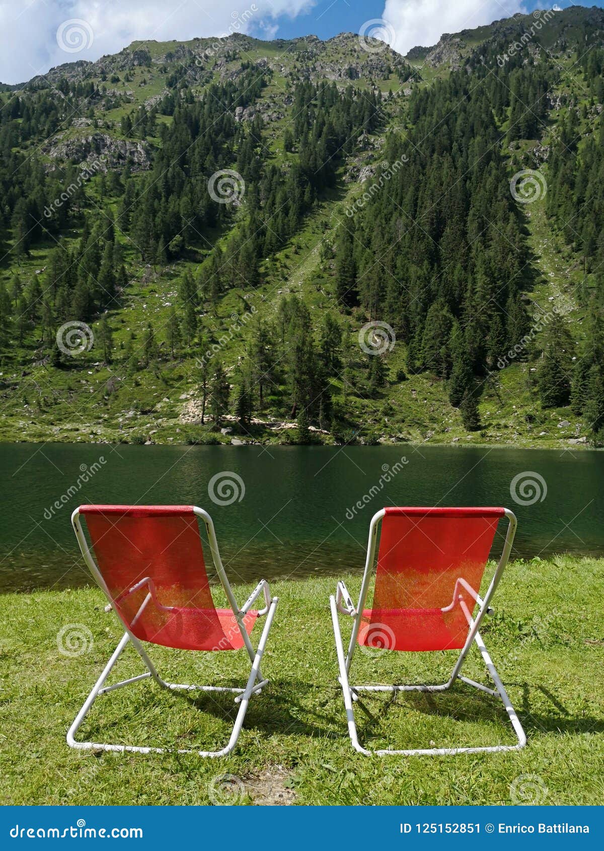 Relax on the lake stock image. Image of front, mountain - 125152851