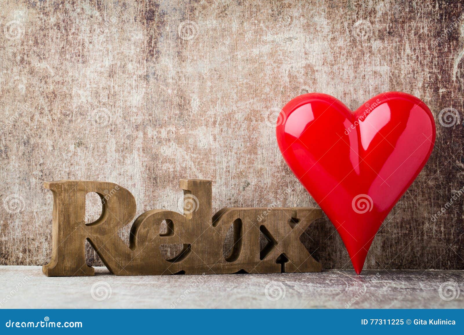 Relax. Message of Home with Wooden Letters. Stock Image - Image of pair ...