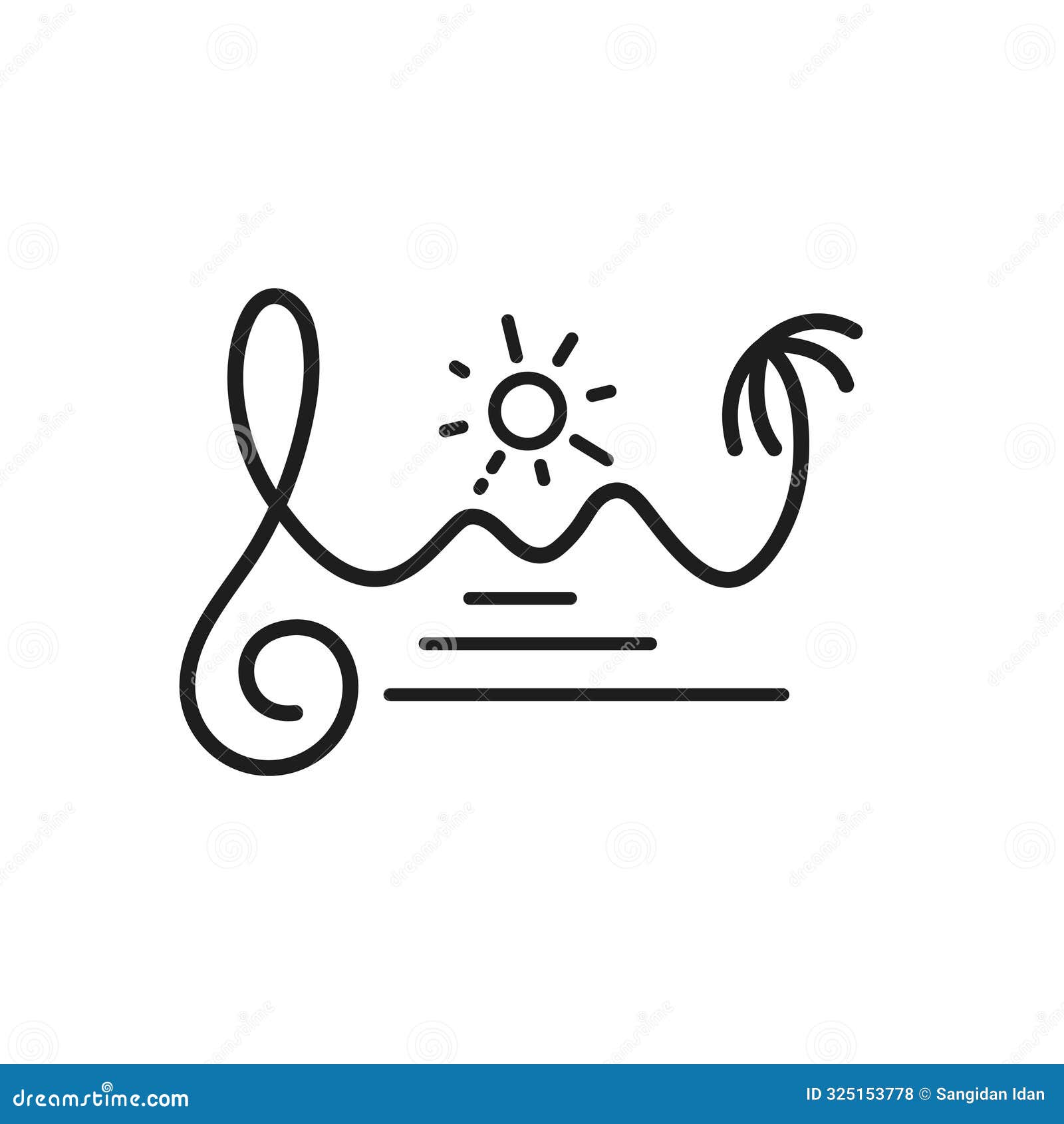 Relax Music Logo Icon Vector Concept Design Template Stock Illustration ...