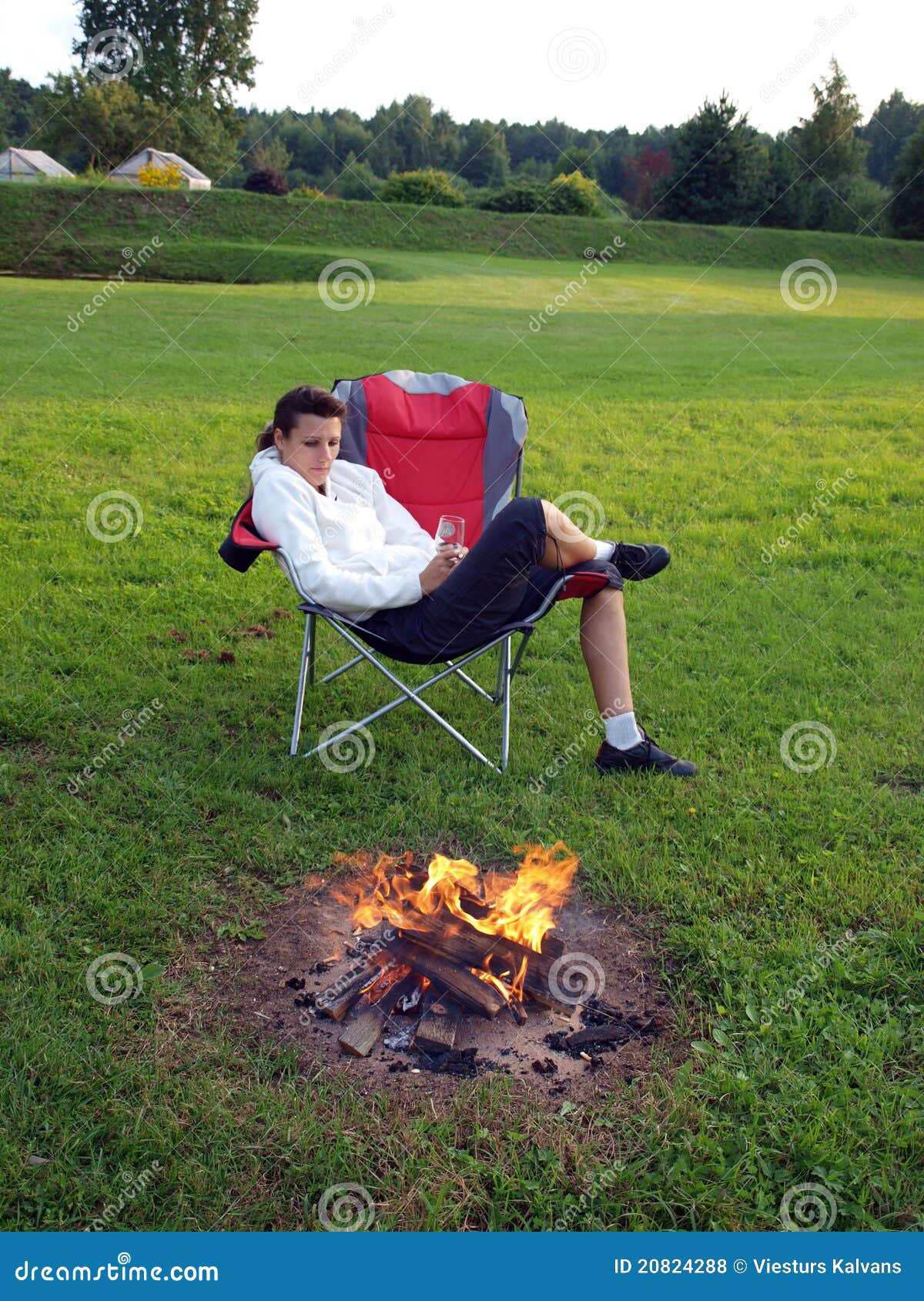 Relax near fire stock photo. Image of sitting, resting - 20824288