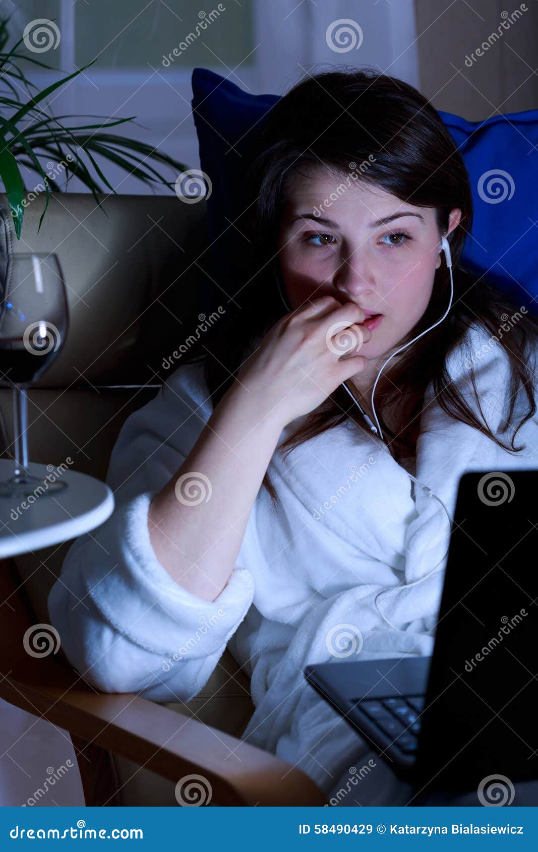 Relax at night stock image. Image of laptop, insomnia - 58490429