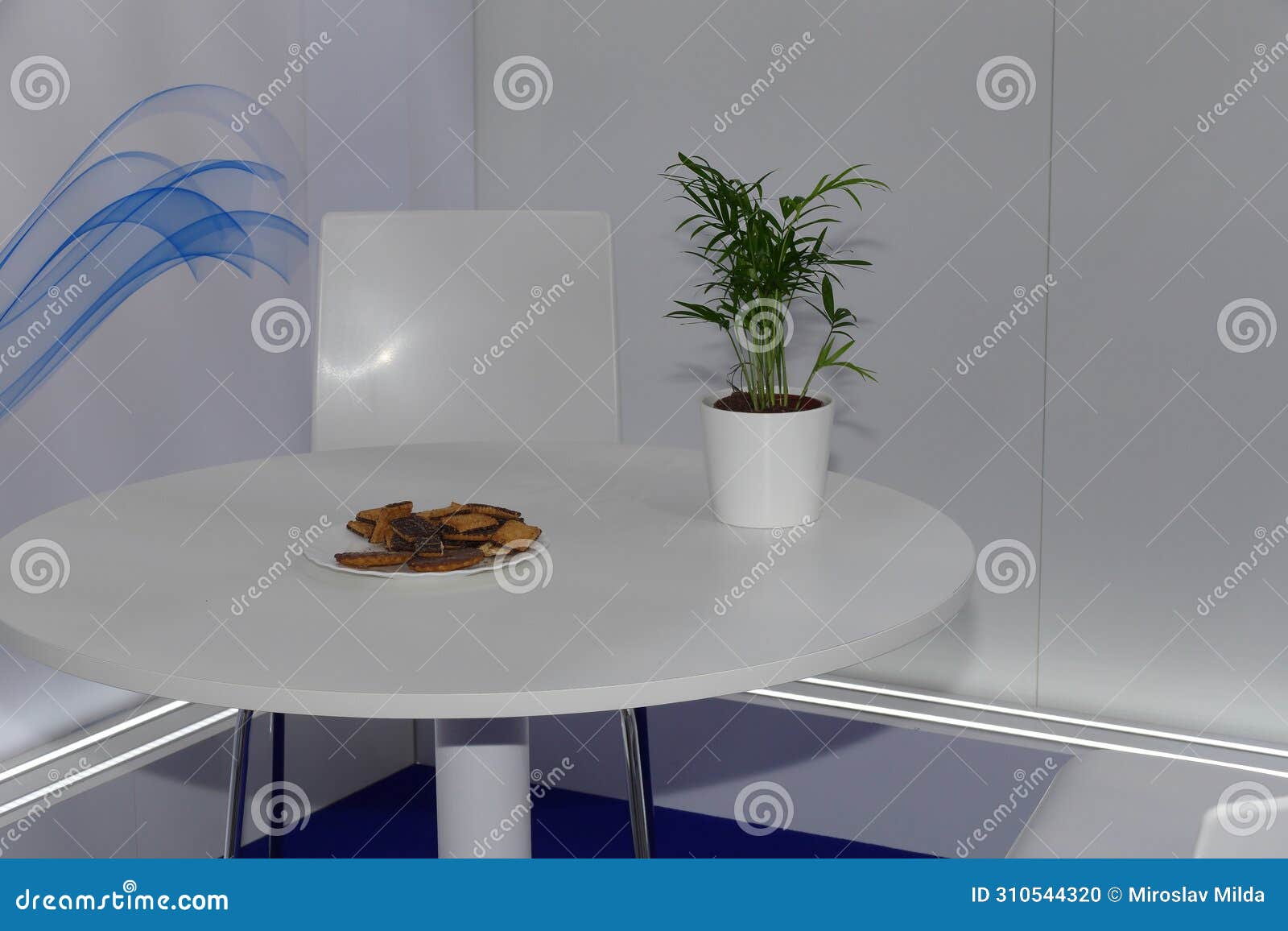Relax Office Corner with Plant Stock Photo - Image of business ...