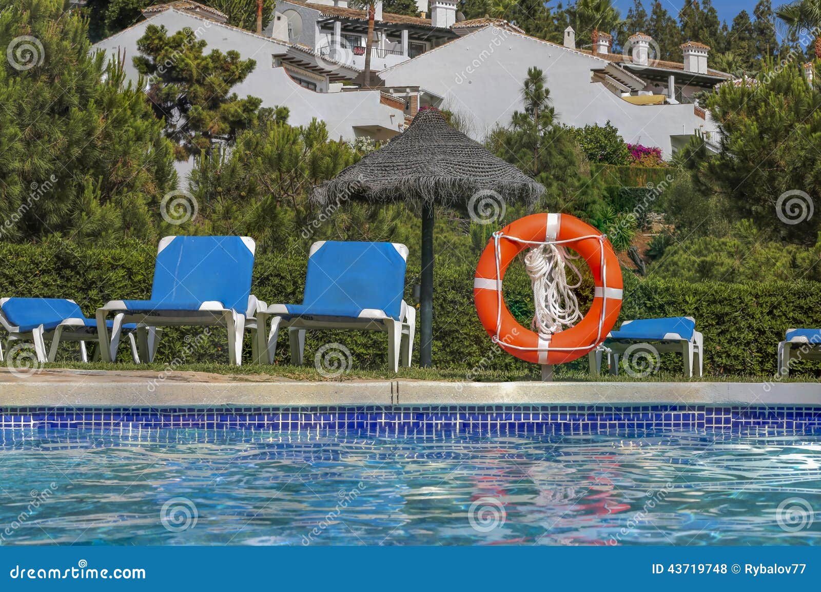 Relax by the pool. stock photo. Image of resort, relaxation - 43719748