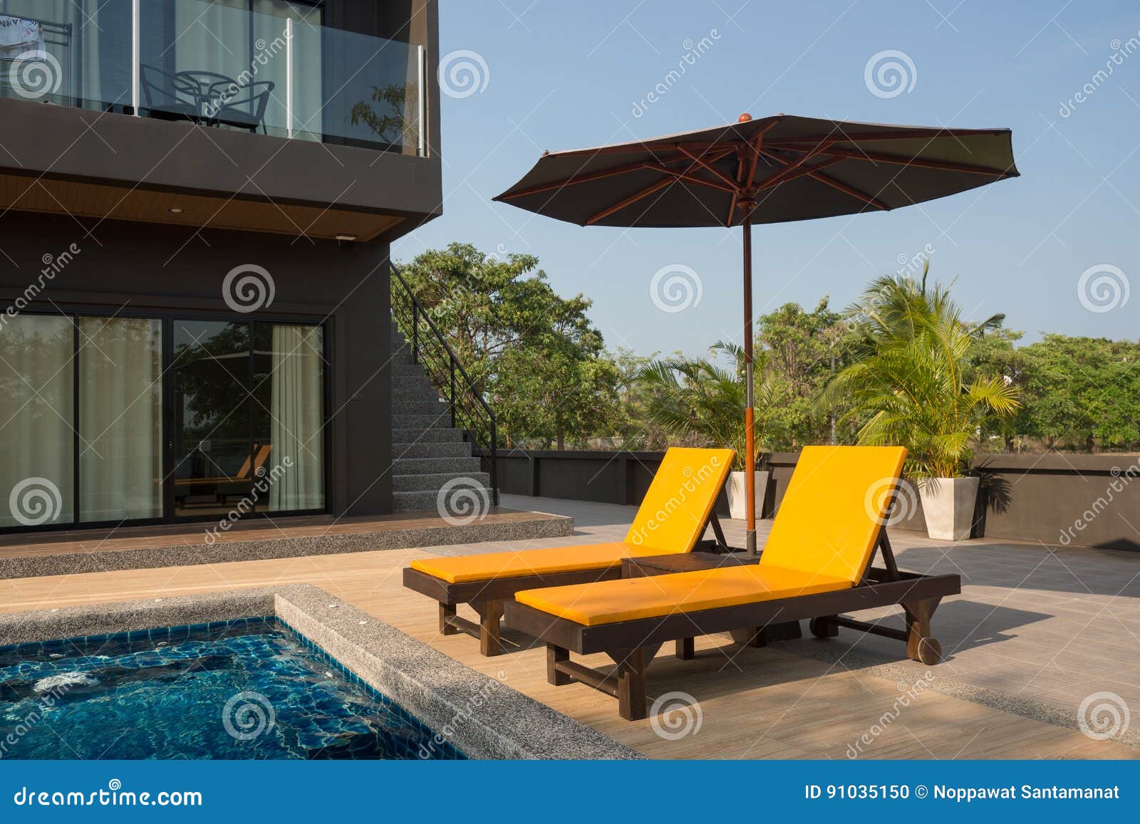 Relax poolside stock photo. Image of relax, sunny, beautiful - 91035150