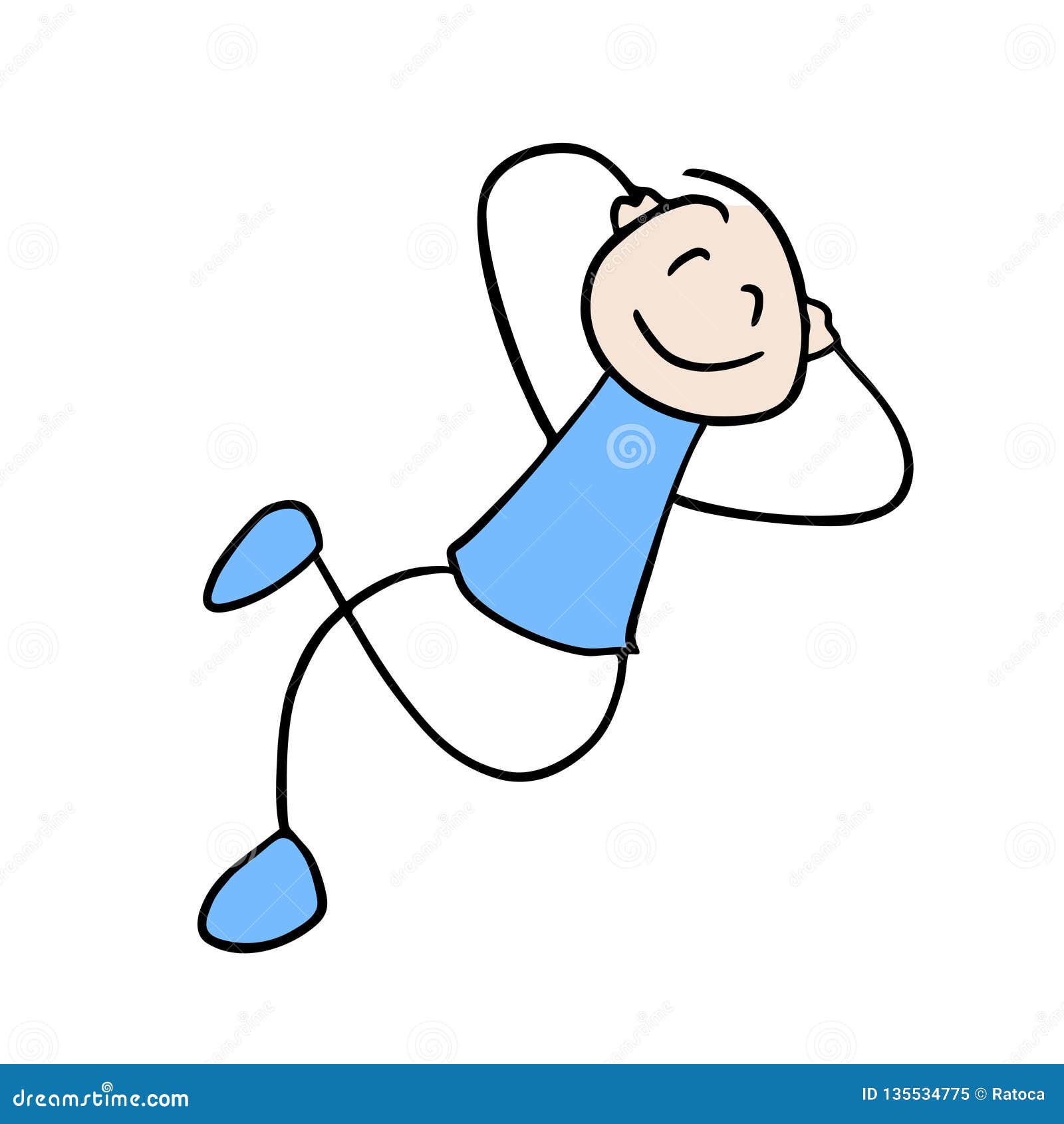 Relax puppet illustration stock vector. Illustration of puppet - 135534775