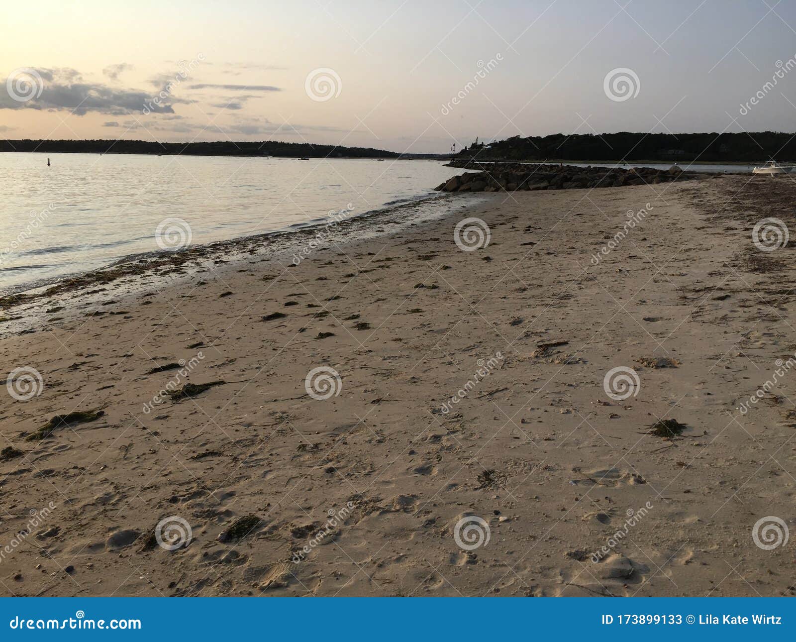 Beach view at sunset stock image. Image of sunset, unwind - 173899133