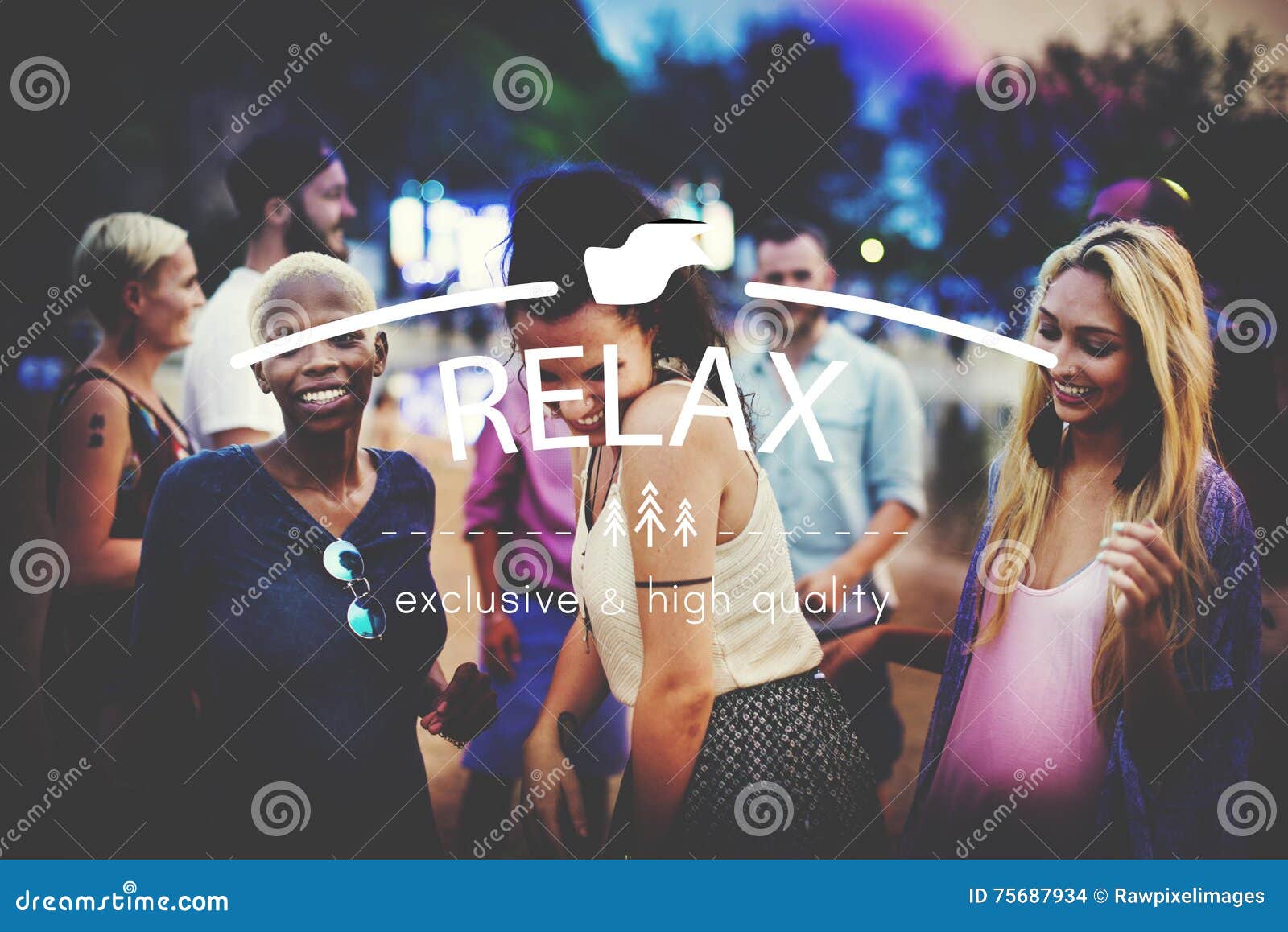 Relax Relaxation Rest Chill Peace Vacation Life Concept Stock Photo ...