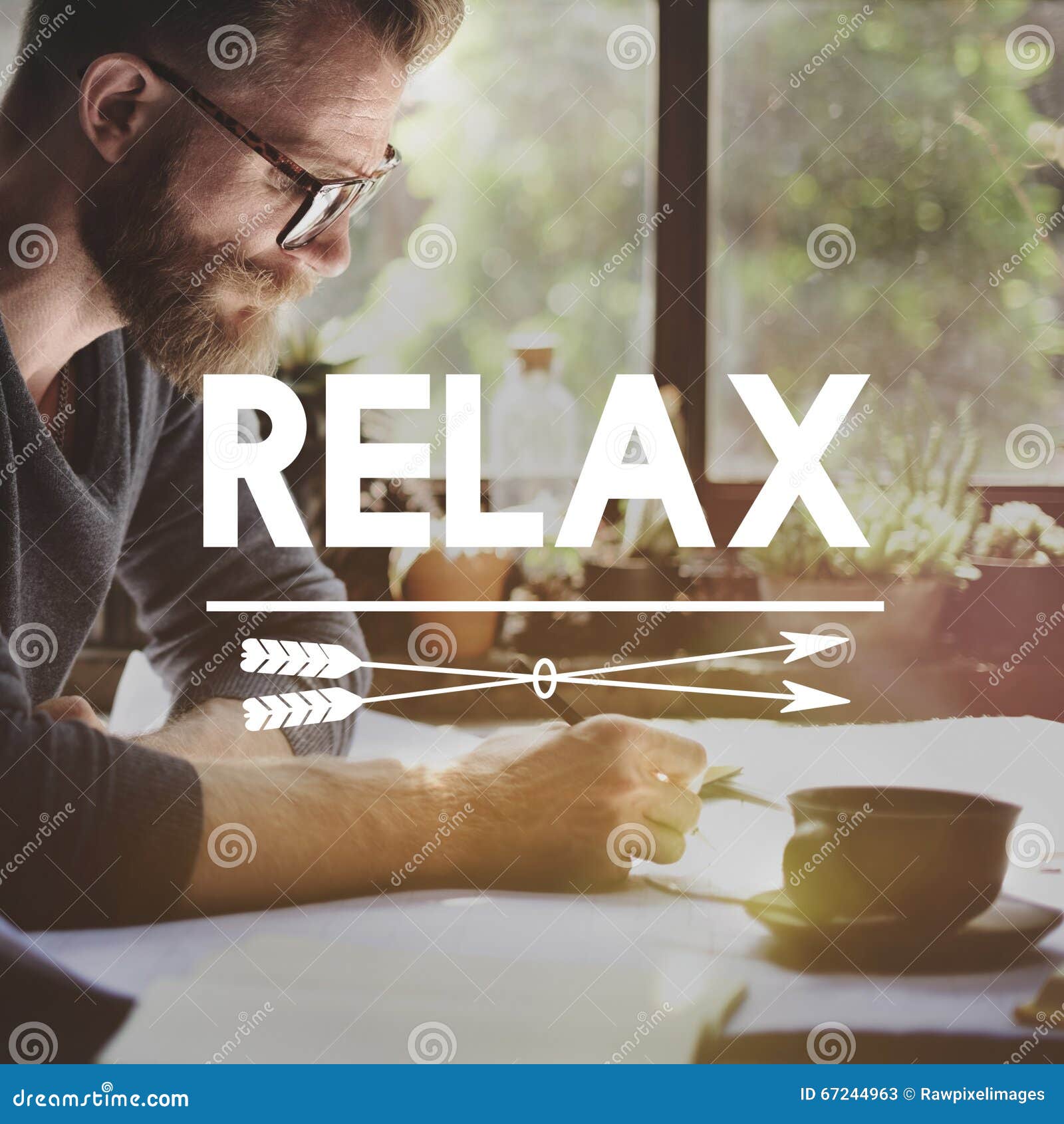 Relax Relaxation Rest Freedom Peace Serenity Concept Stock Image ...