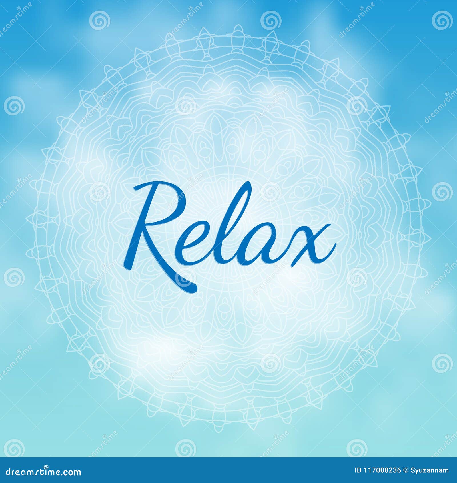 Relax Sky Background. Vector Illustration. Stock Vector - Illustration ...