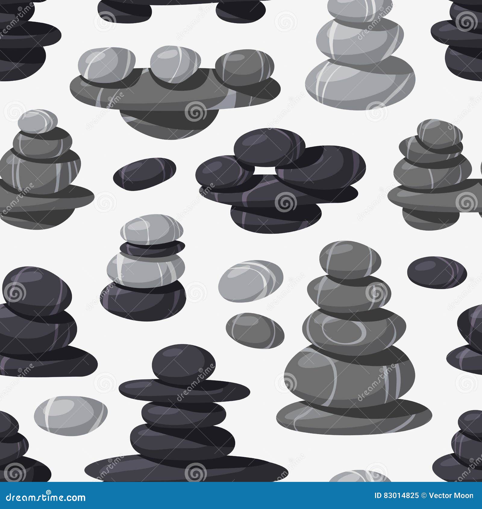 Relax Stone Seamless Pattern Vector. Stock Vector - Illustration of ...