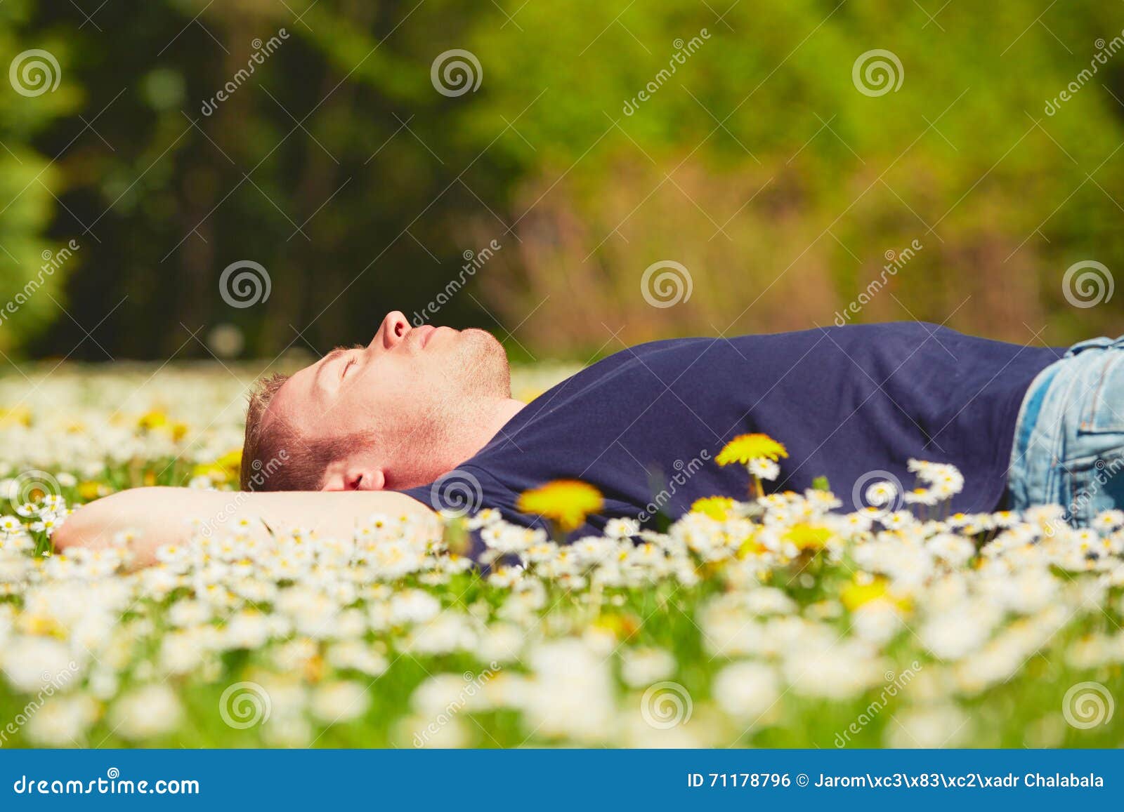 Relax in sunny day stock photo. Image of lifestyle, handsome - 71178796