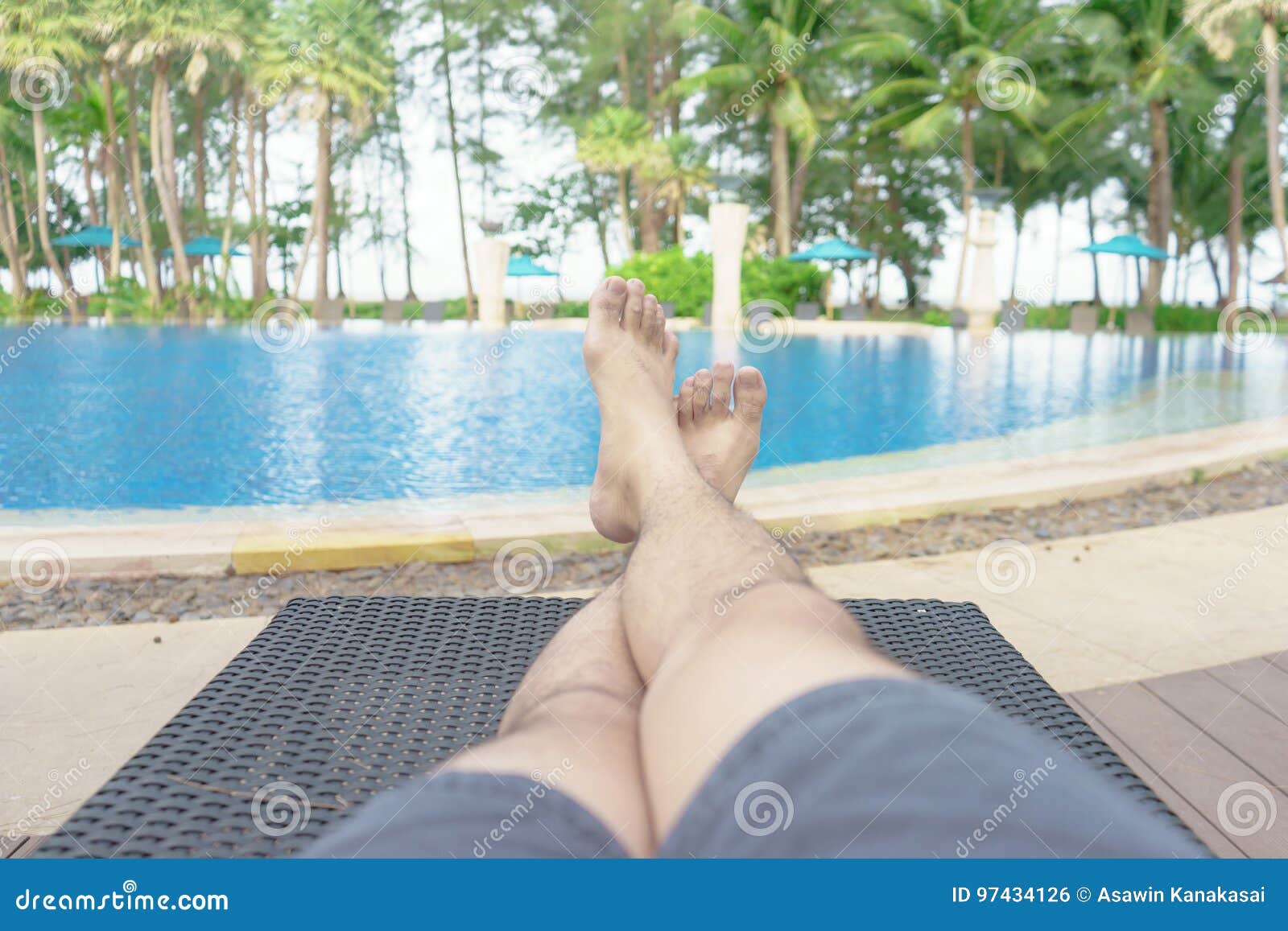 Relax swimming pool stock photo. Image of people, happy - 97434126