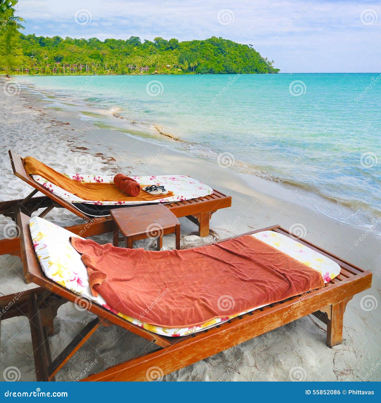 Relax Time on Beach in Summer Time Stock Photo - Image of water, sleep ...