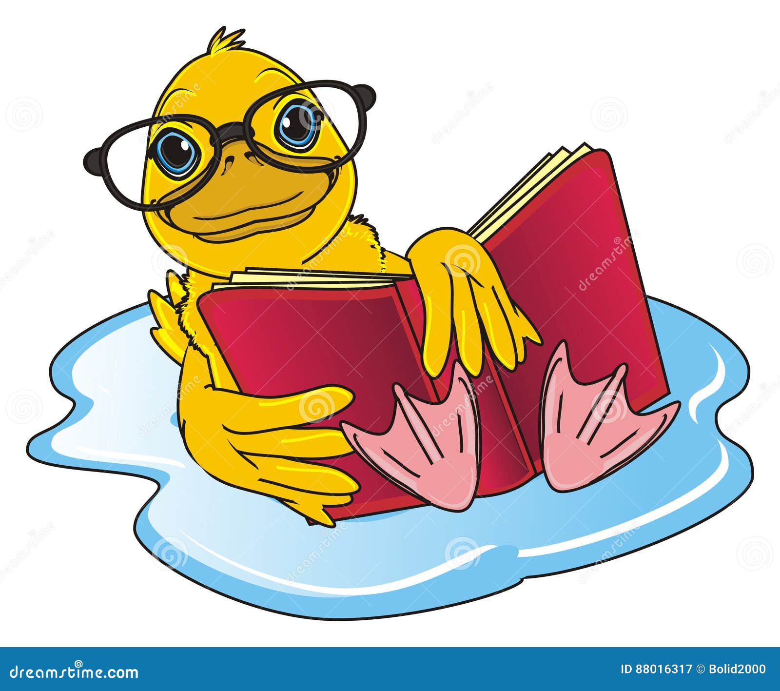 Relax time for duck stock illustration. Illustration of cartoon - 88016317