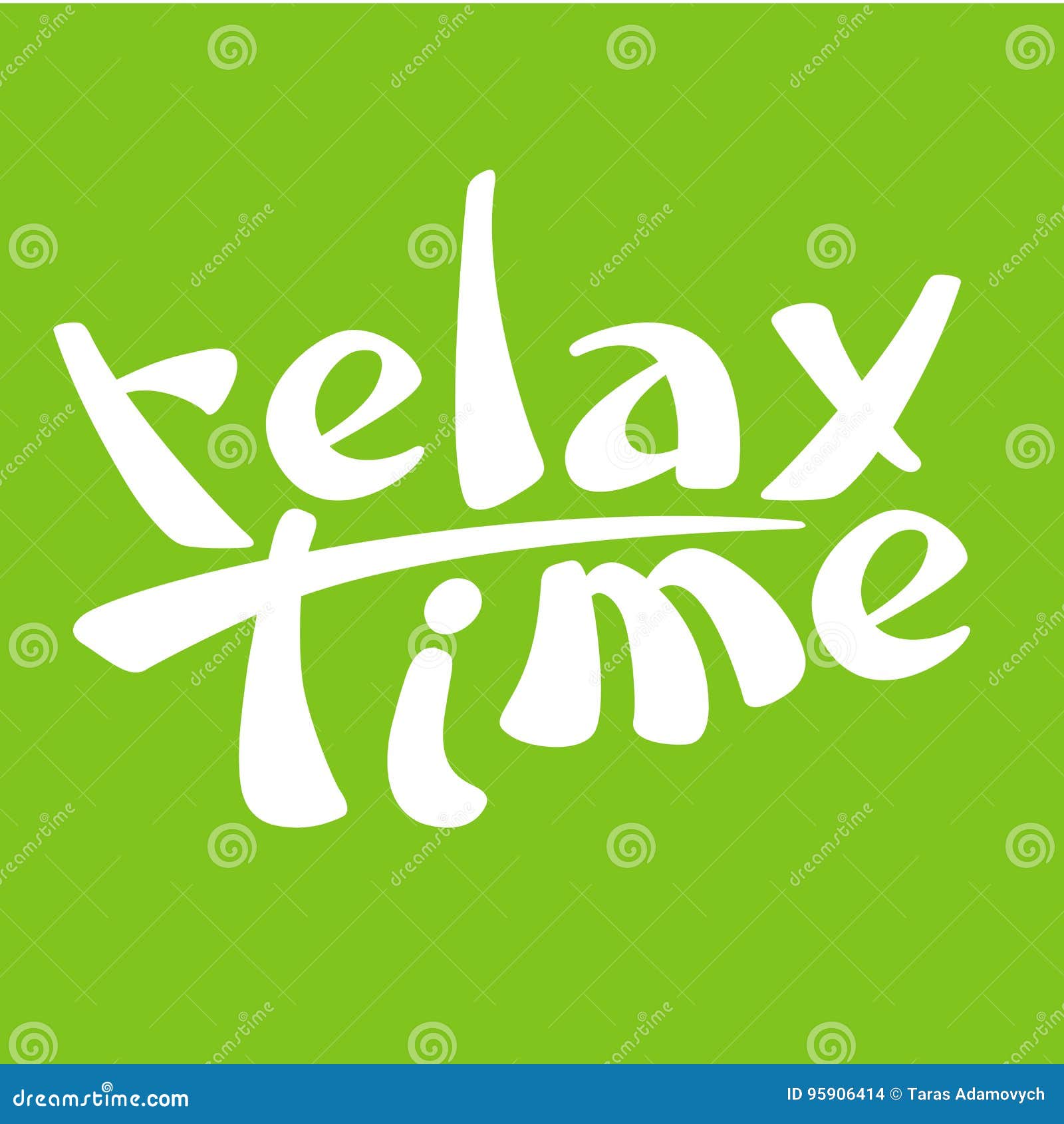 Relax Time Sign Logo Vector Illustration Background Stock Vector ...