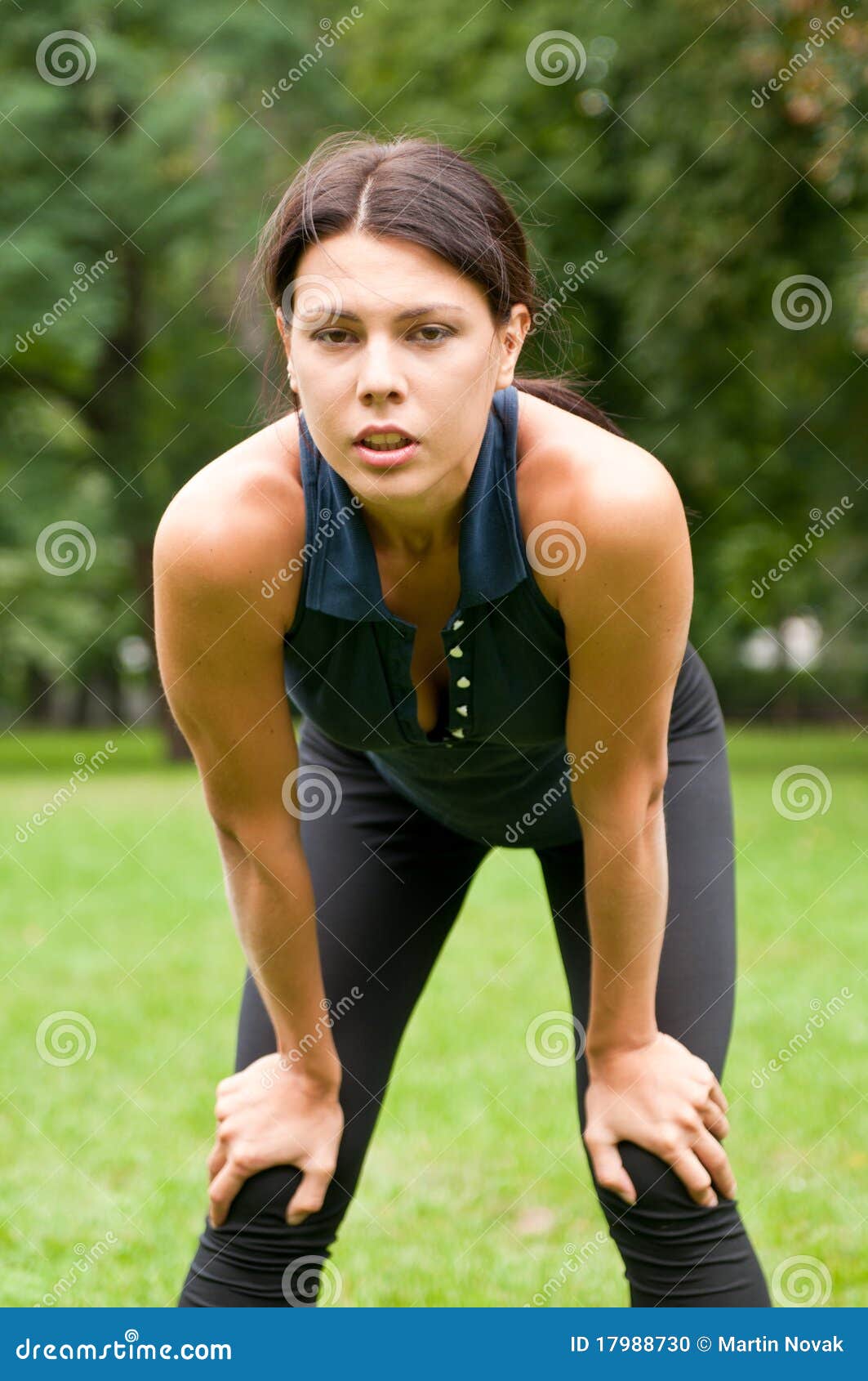Relax - Tired Person after Jogging Stock Photo - Image of outdoors ...