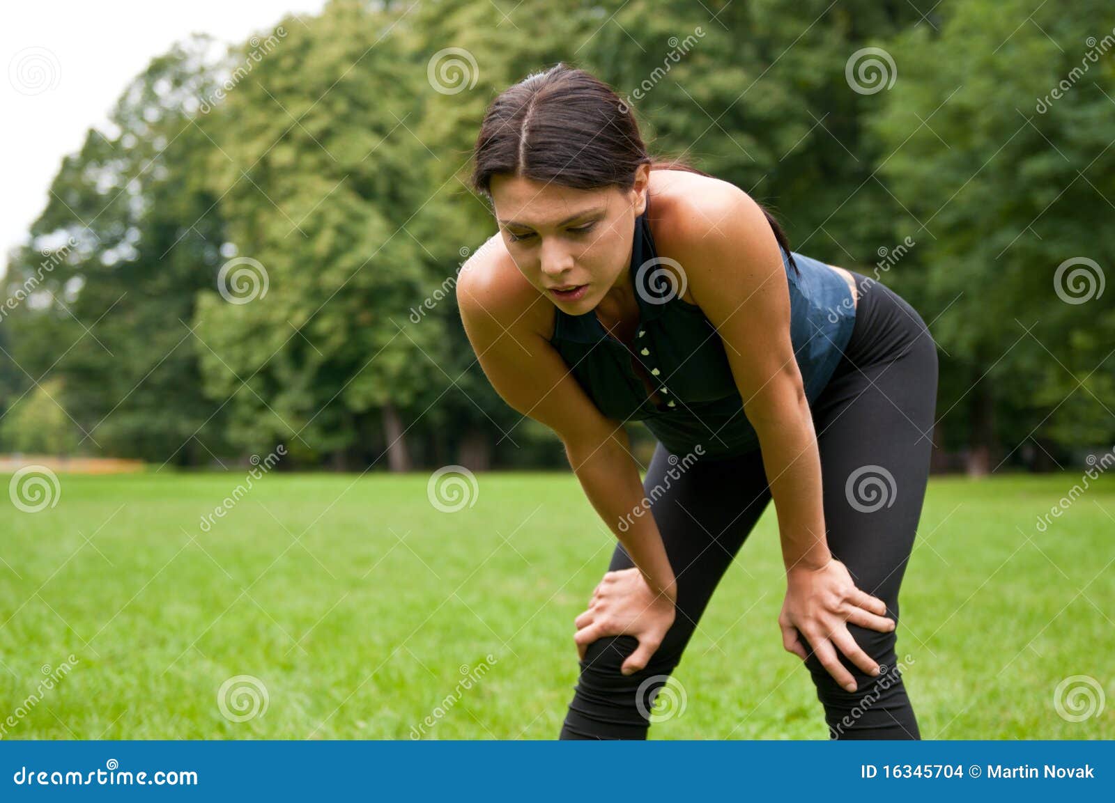 Relax - Tired Woman after Sport Stock Photo - Image of female, person ...
