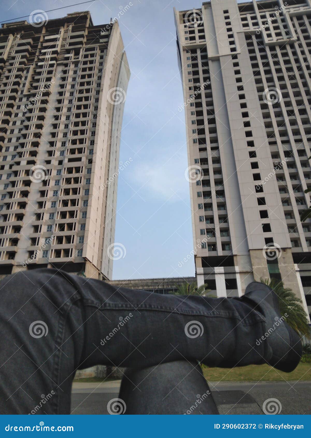 Relax Under the Beautiful Building Stock Photo - Image of building ...