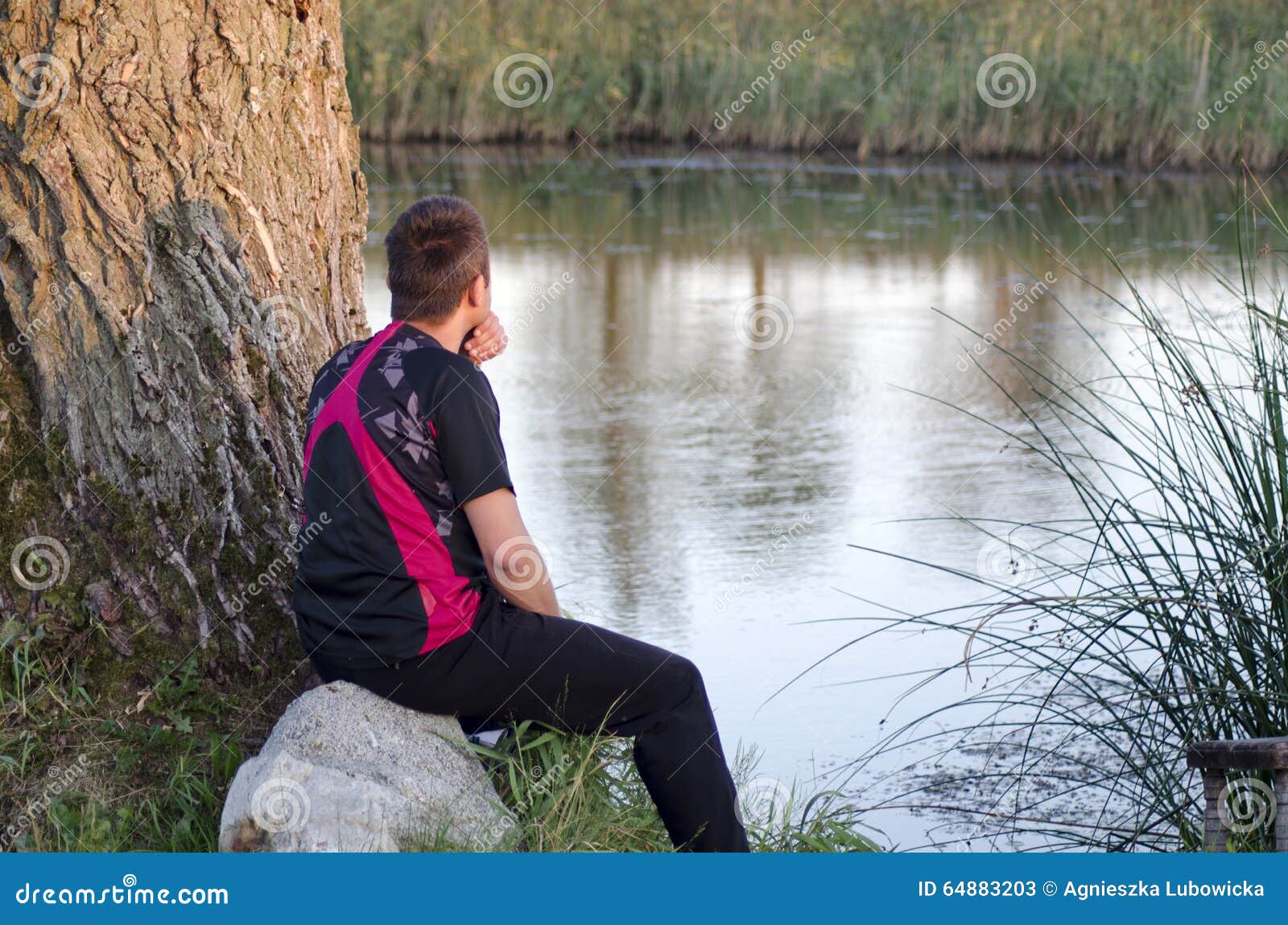 Relax by the water stock image. Image of vacation, relaxation - 64883203