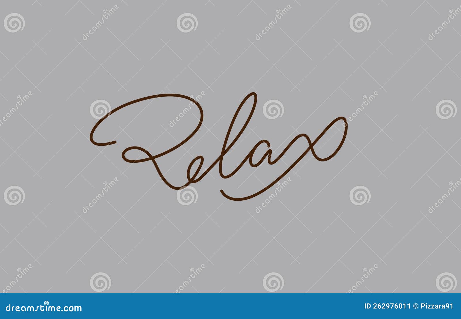 Relax Word With Floral Pattern Antistress Coloring Page For Adult In ...