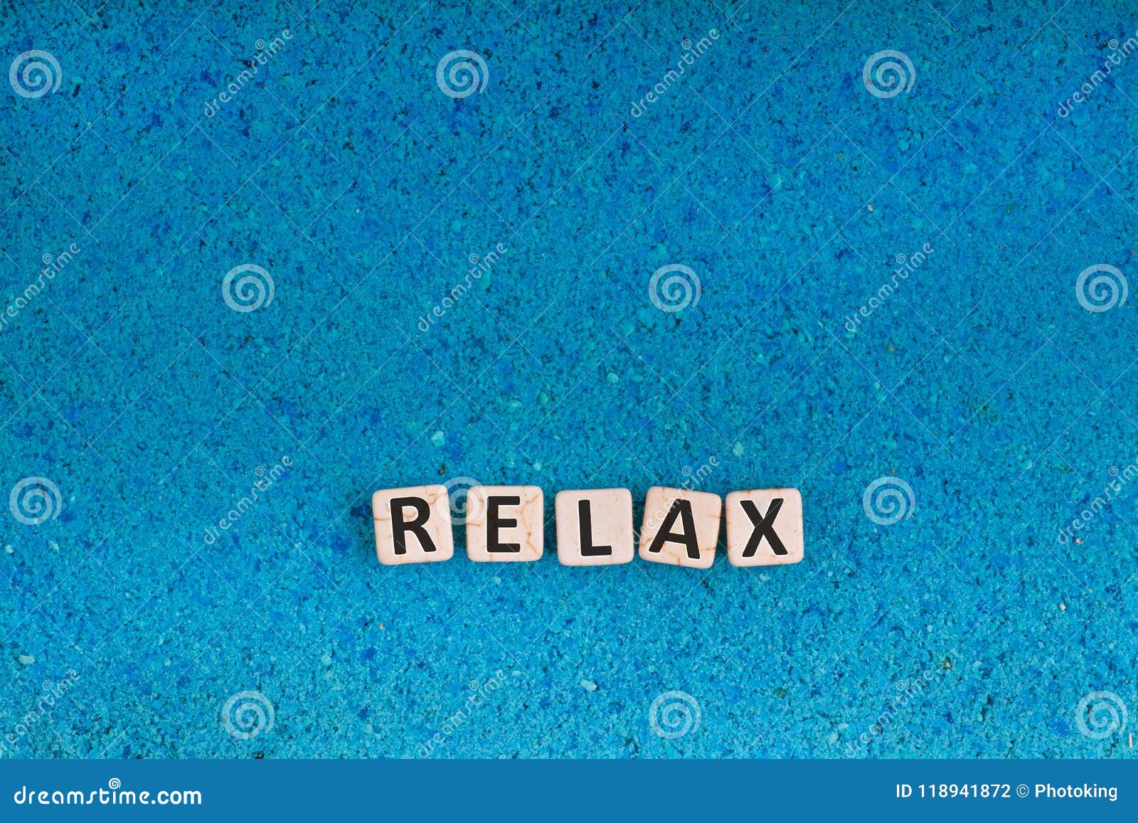 Relax word on stone stock photo. Image of ocean, travel - 118941872