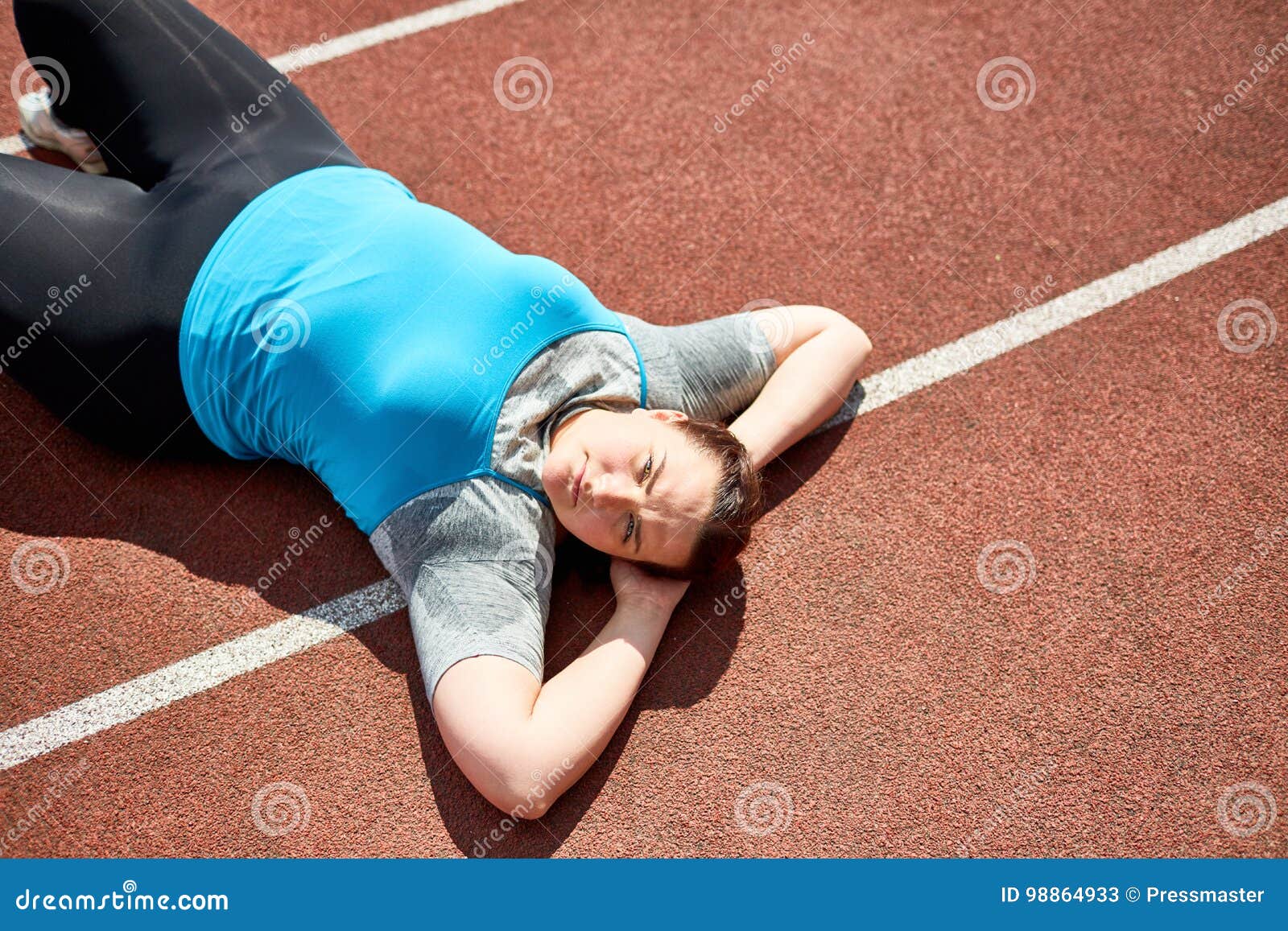 Relax after workout stock image. Image of overcoming - 98864933