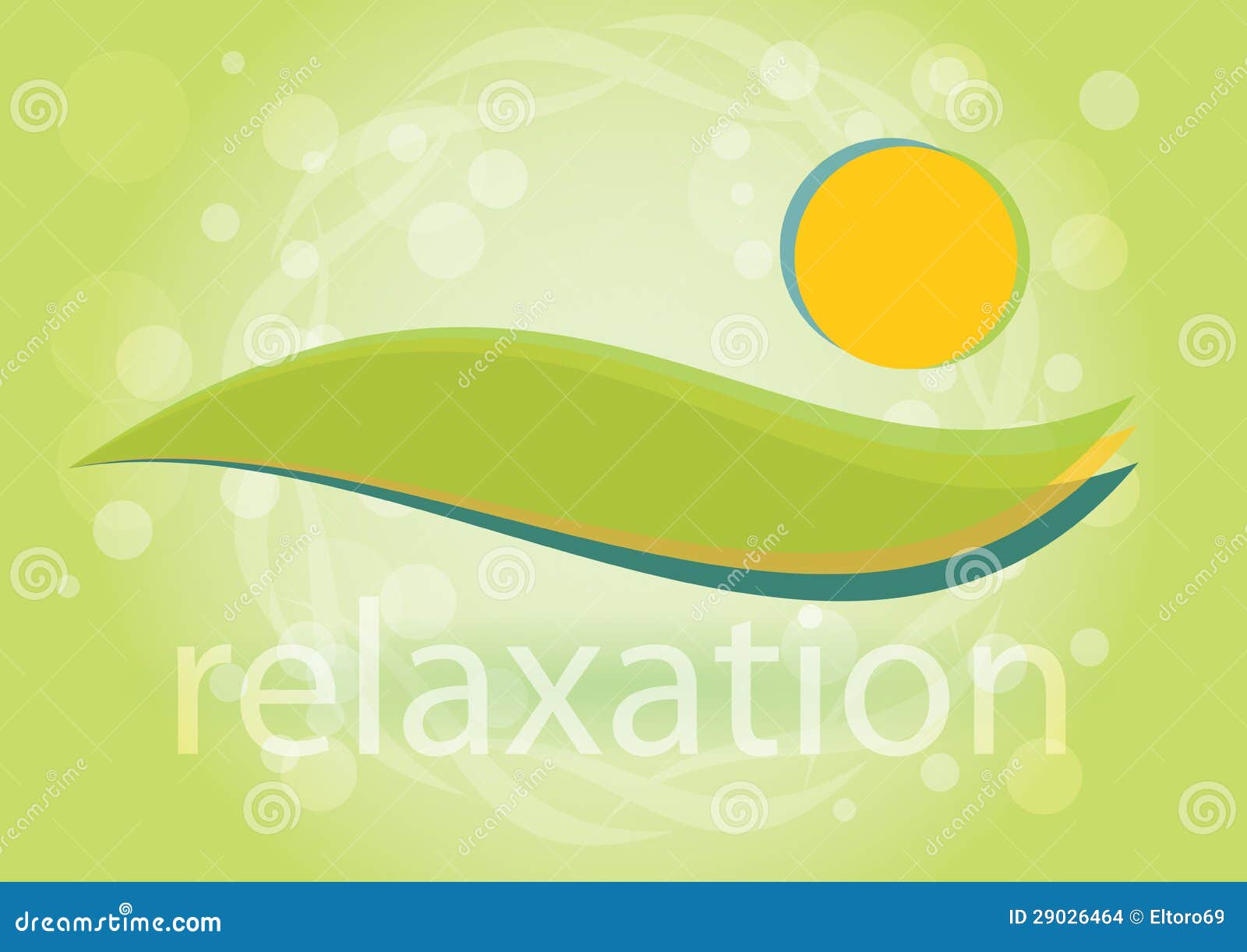 Relaxation stock vector. Illustration of divine, health - 29026464