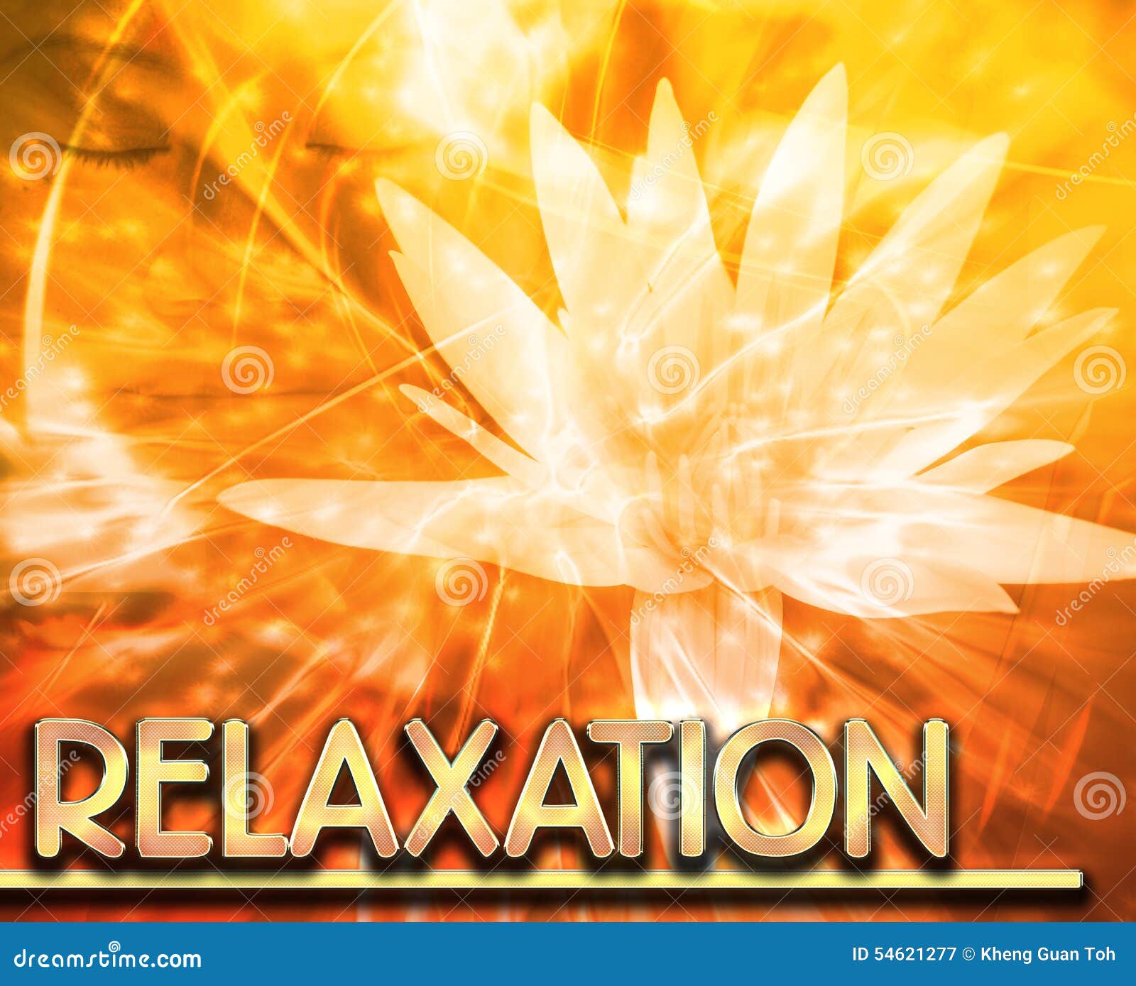 Relaxation Abstract Concept Digital Illustration Stock Illustration ...