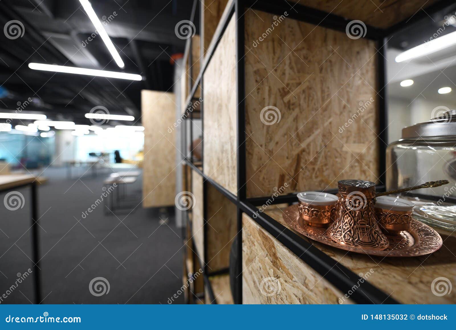 Relaxation Area in Modern Office Stock Photo - Image of computer ...
