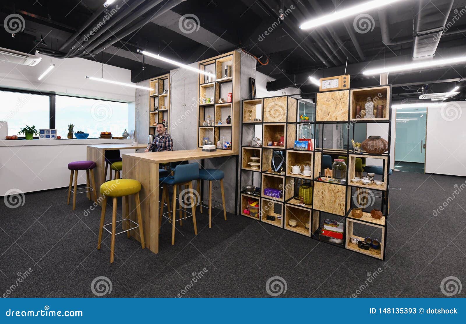 Relaxation Area in Modern Office Stock Image - Image of armchair ...