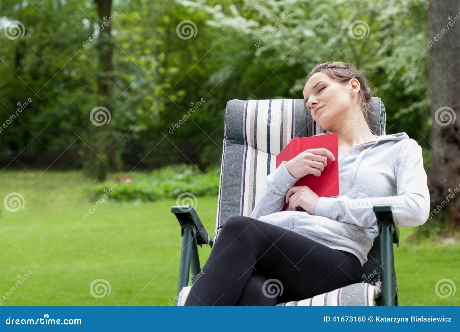 Relaxation with book stock photo. Image of beautiful - 41673160