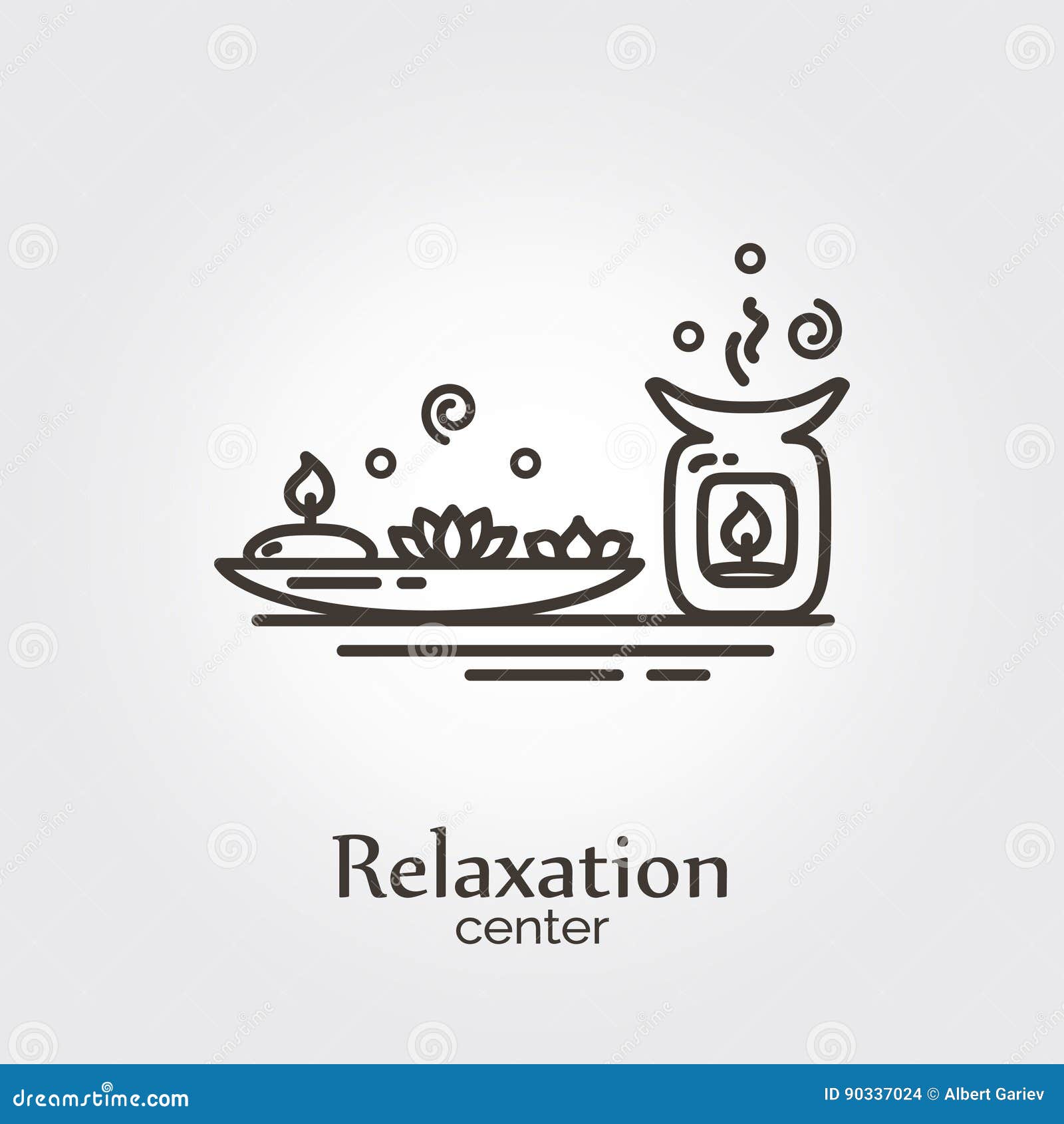 Relaxation Center - Logo Template Stock Illustration - Illustration of ...