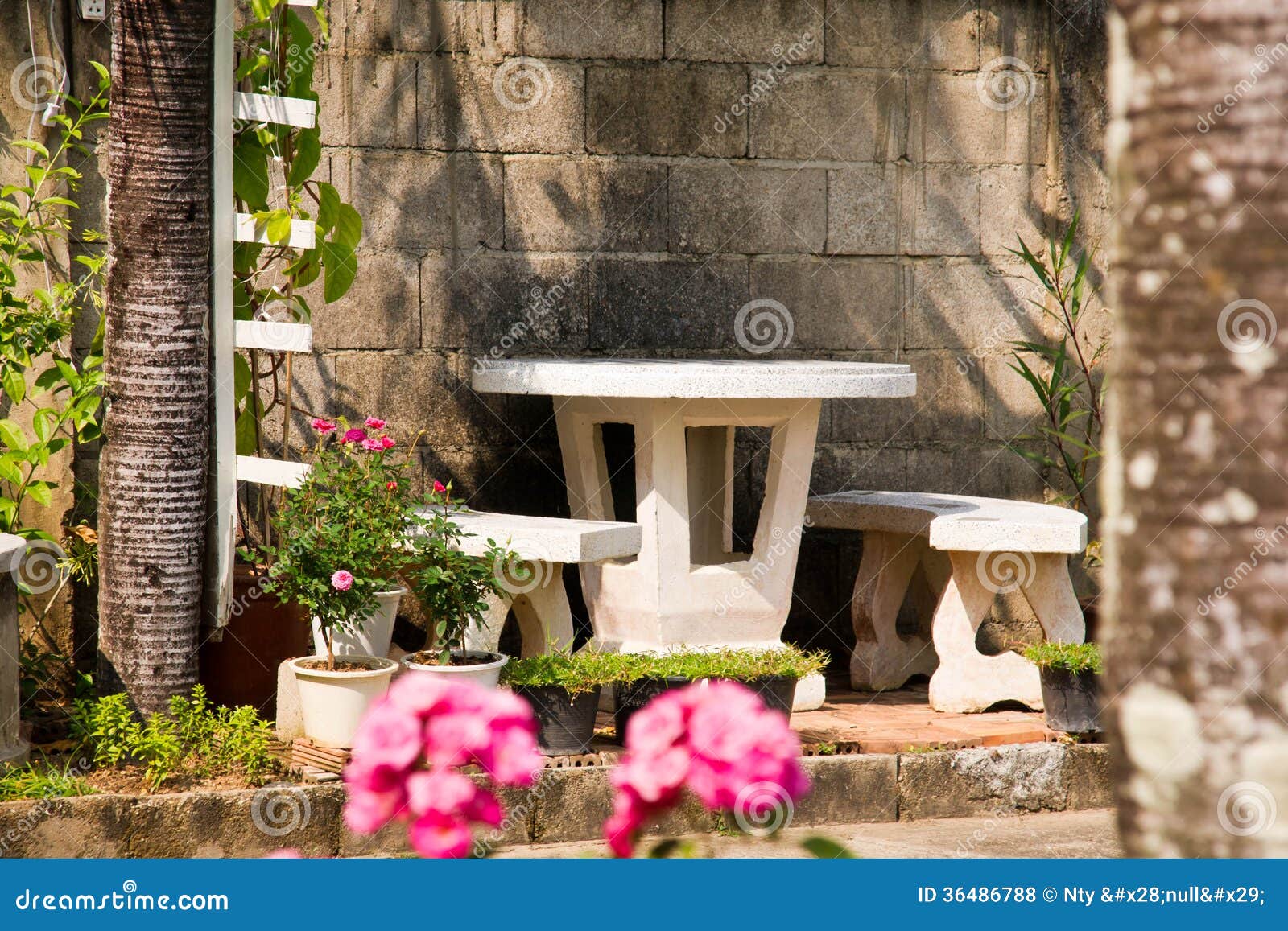 Relaxation corner stock photo. Image of green, outdoors - 36486788