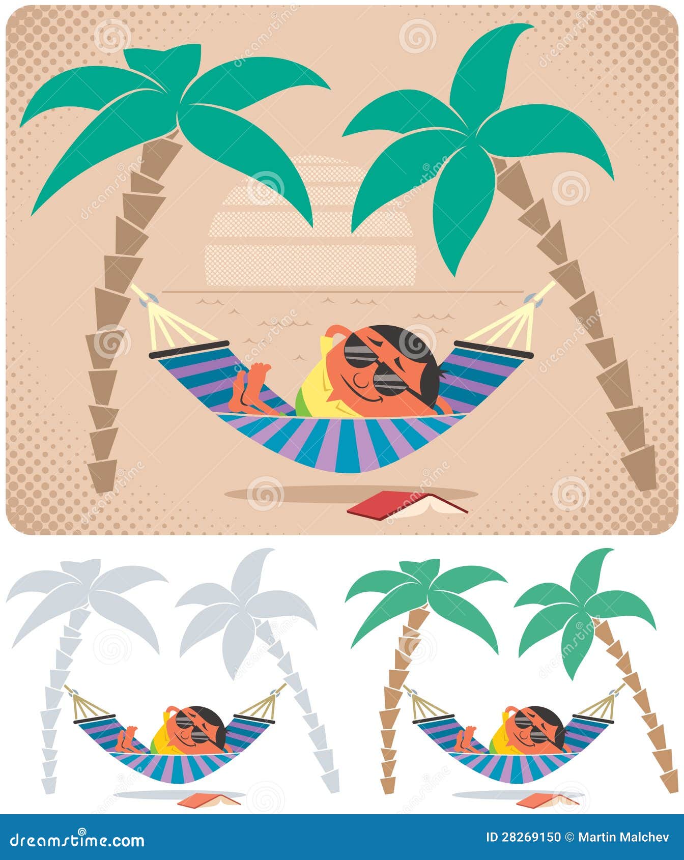 Relaxation D Hamac Stock Illustrations, Vecteurs, & Clipart – (5,571 ...