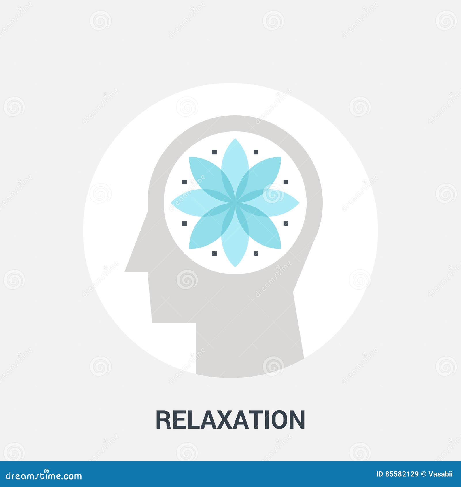 Relaxation icon concept stock vector. Illustration of abstract - 85582129