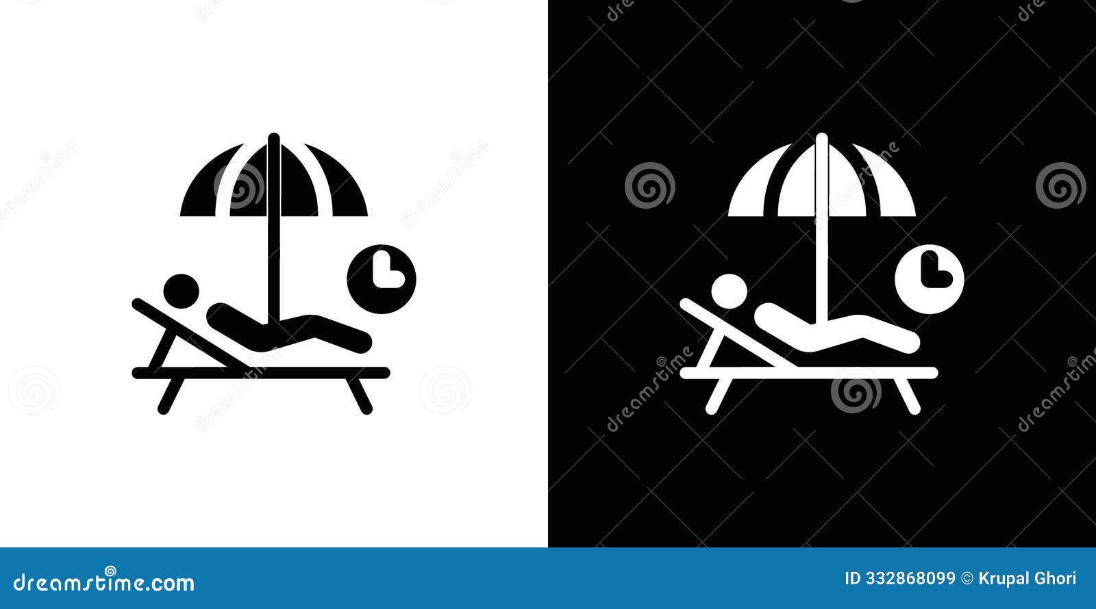 Relaxation Icon Logo Set Vector Stock Vector - Illustration of serenity ...