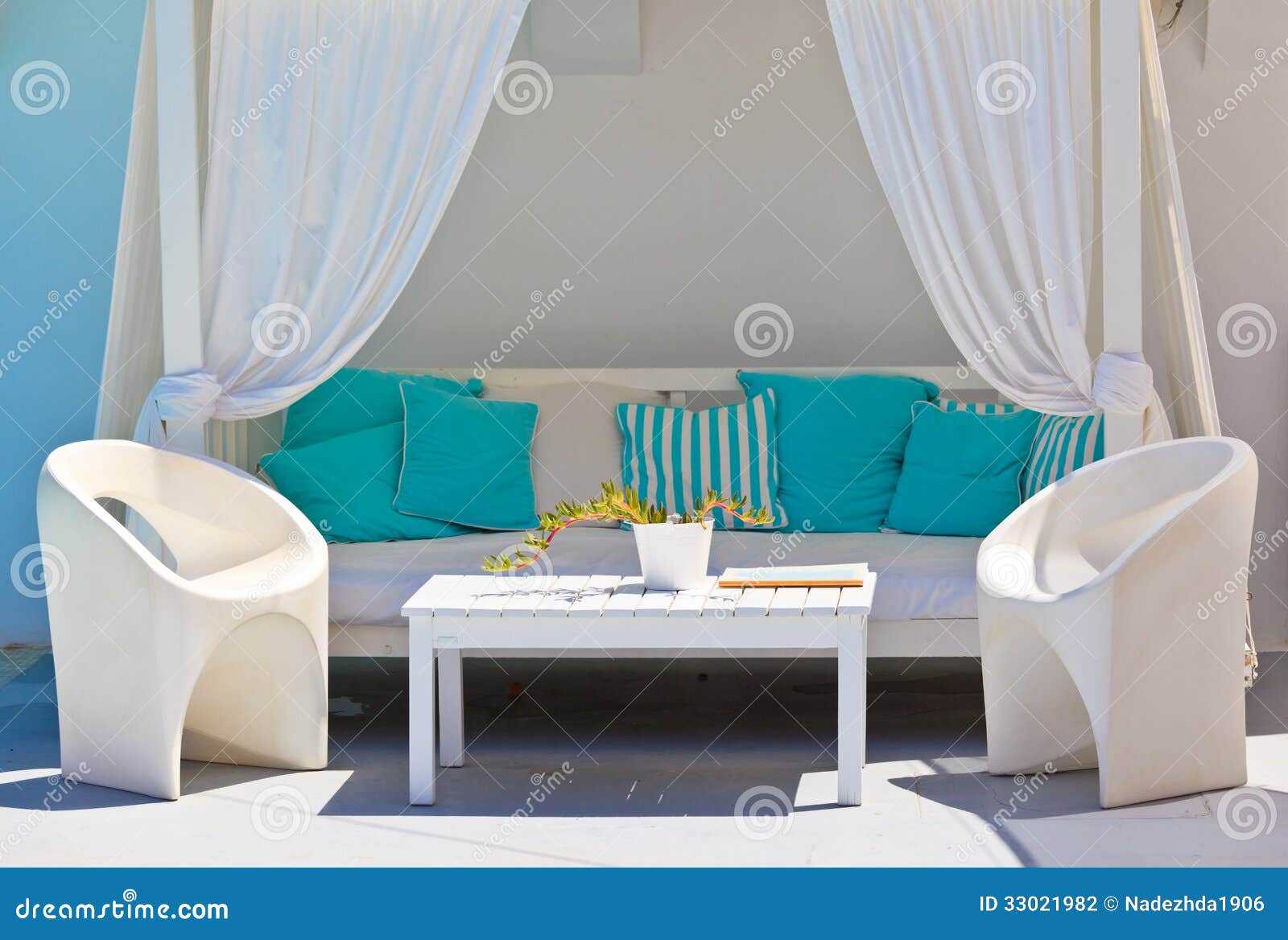 Relaxation Lounge in Luxury Resort Stock Photo - Image of armchair ...
